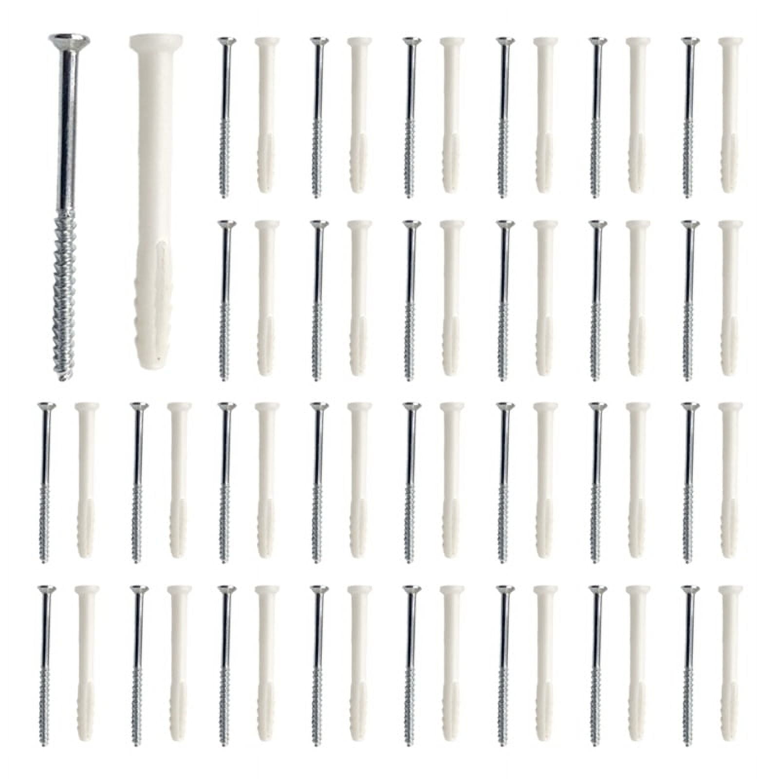TOP! 100pcs Plastic Expansion Tube with Screws Wall Plug Fasteners ...