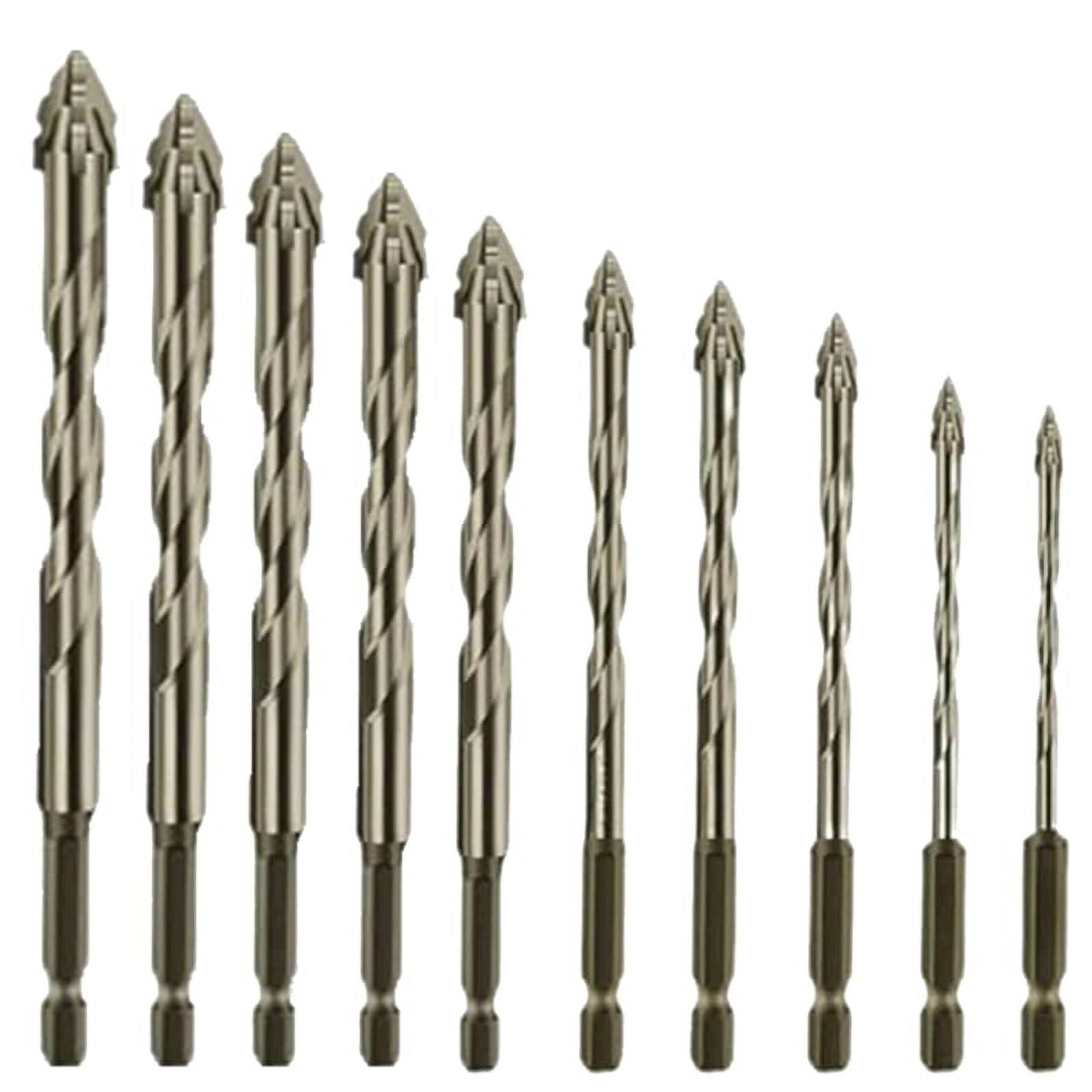 TOP! 10PCS Four-Flute SawtoothEccentric Drill Bit, Efficient and Tap ...