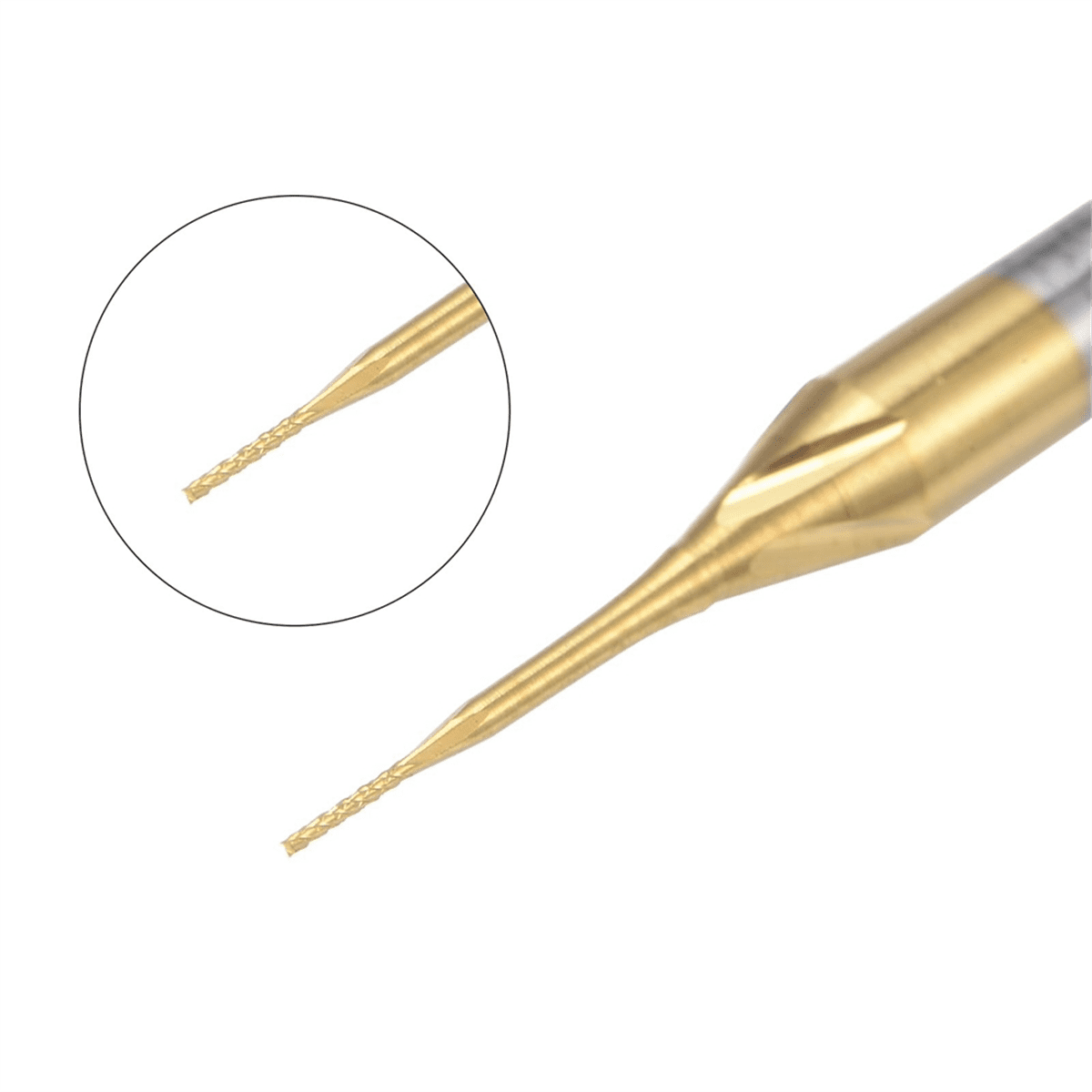 TOP! 10PCS Titanium Coat Carbide End Mill Engraving Milling Cutter CNC ...