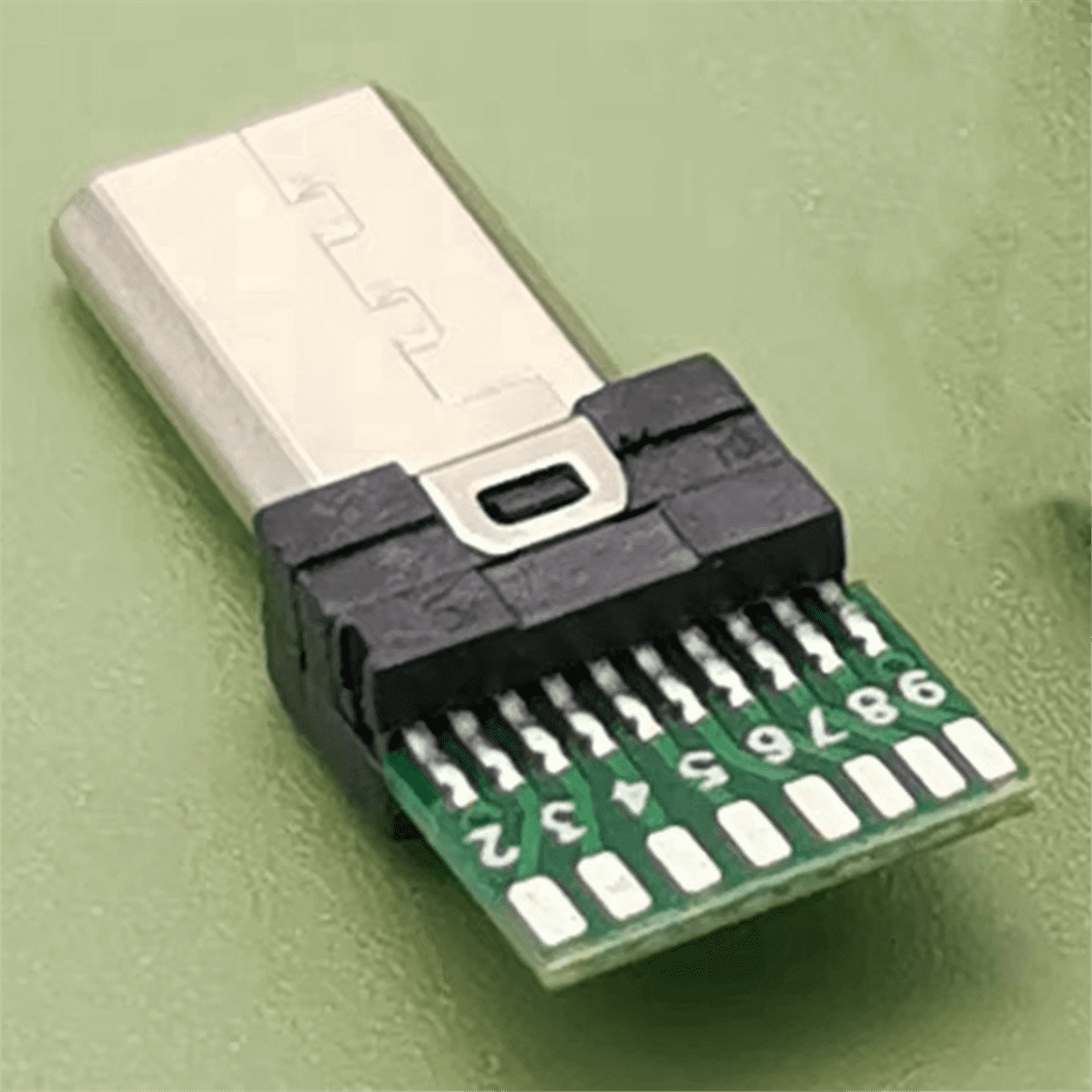 TOP! 10Pcs Micro-USB Terminal Plug Jack Connector 10Pin 15Pin Shutter ...
