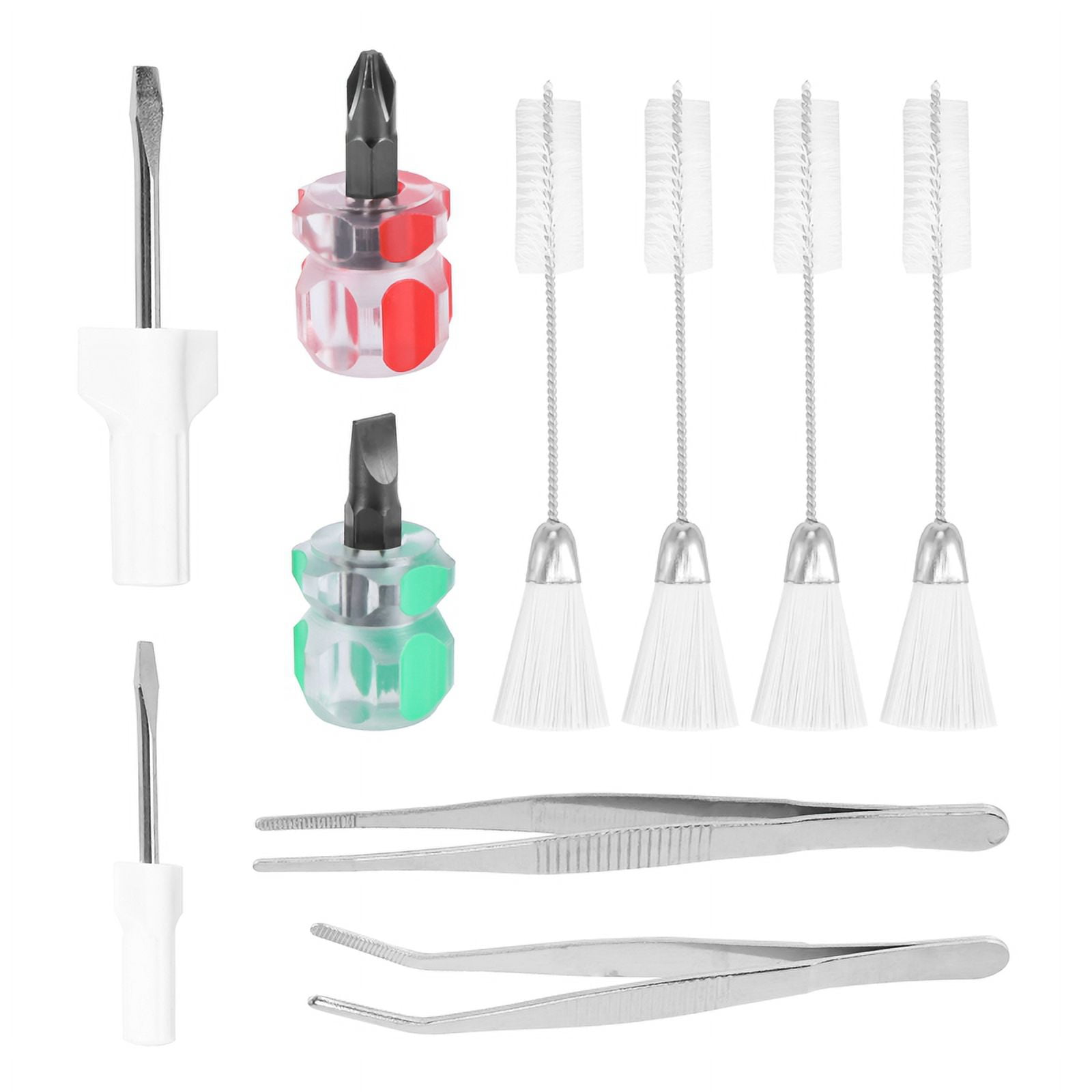 TOP! 10Pcs Sewing Machine Cleaning Kit, Short Screwdriver, Flathead ...