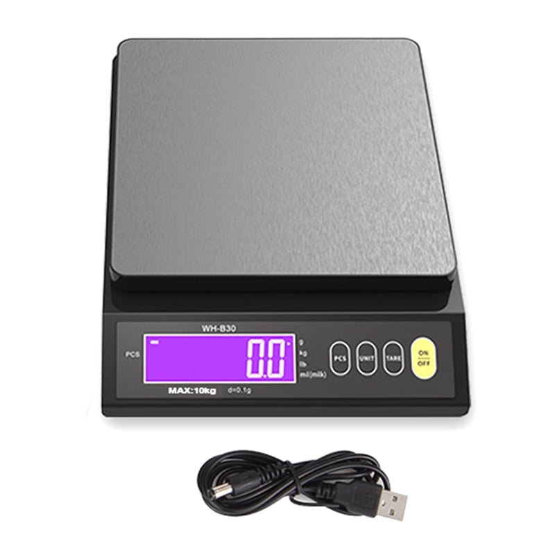TOP! 10kg/0.1g Digital Electronic Kitchen Scale Multifunction Stainless Steel Measuring Weighing ...