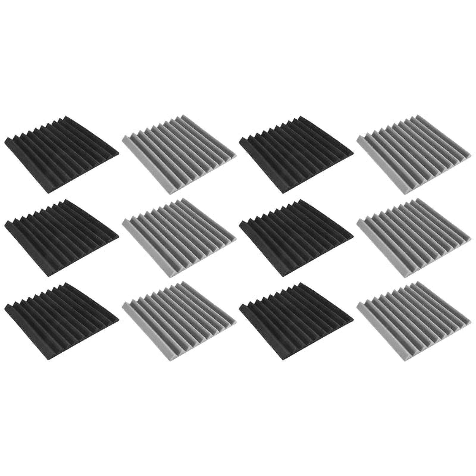 TOP! 12 Pack Self-Adhesive Acoustic Panels,12x12x1 Inch Sound Proof ...
