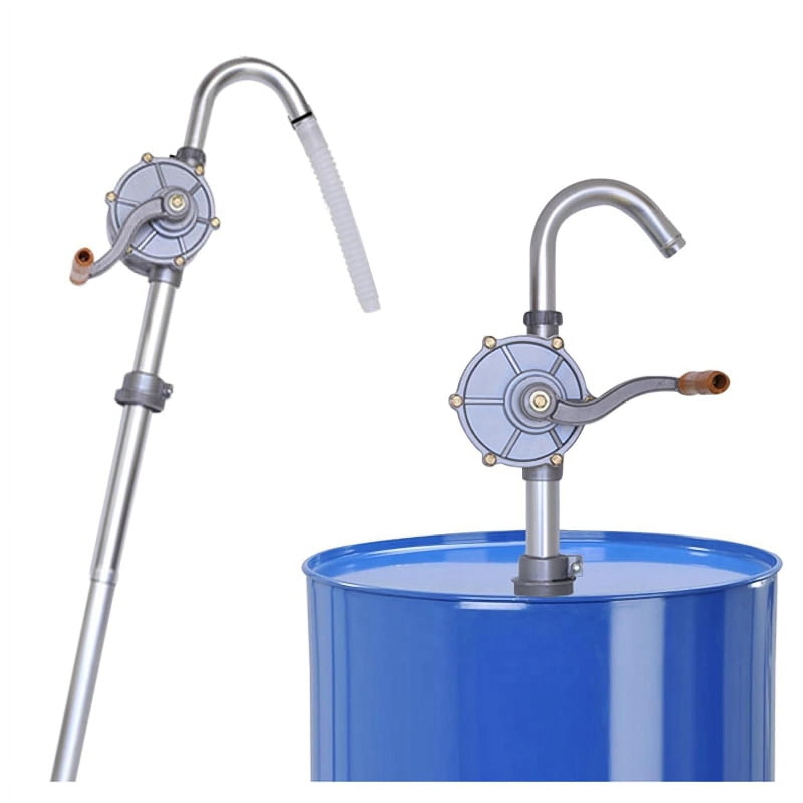 TOP! 15 to 55 Gallon Drum Pump, Upgraded All-Aluminum Oil Transfer Hand ...