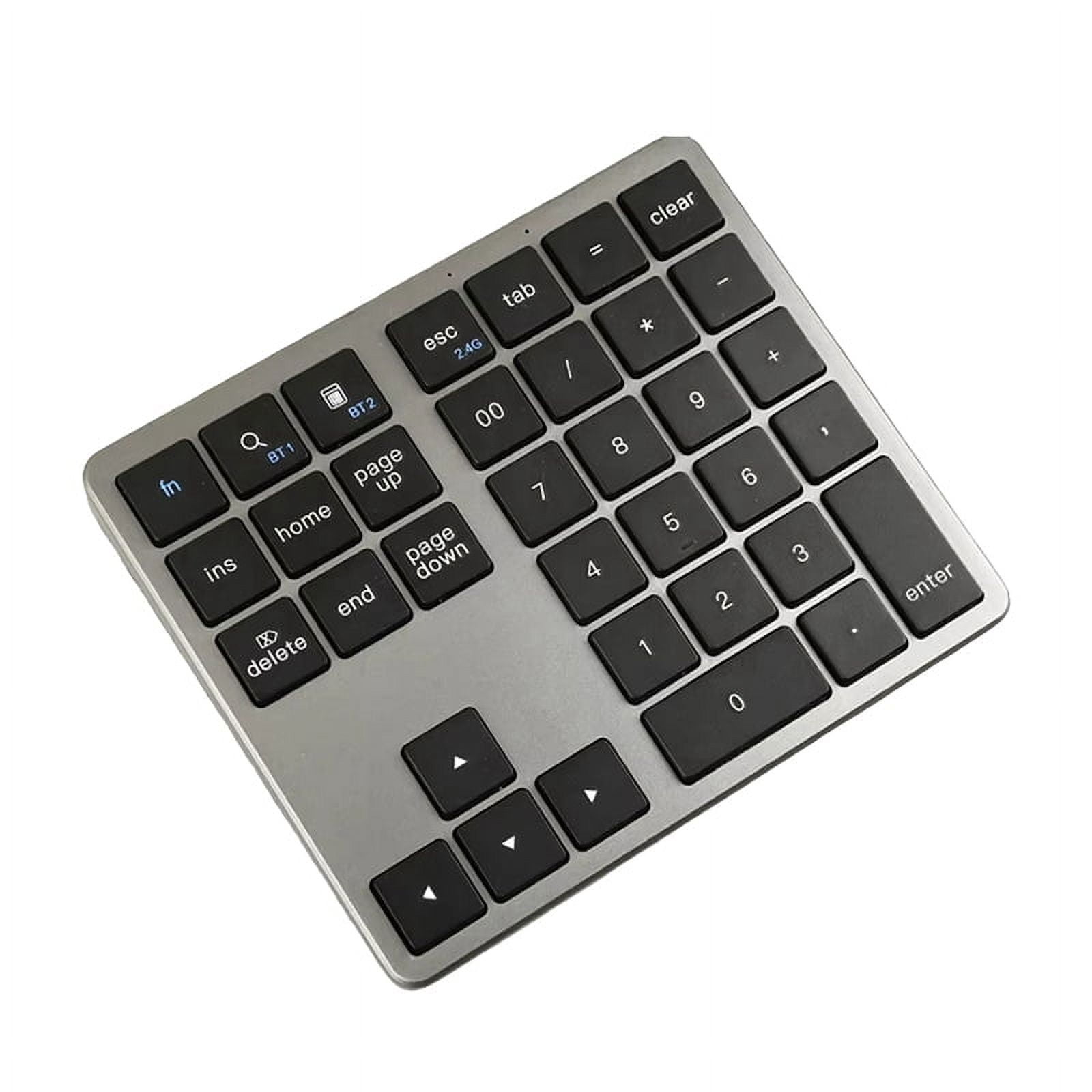TOP! 2.4G Wireless Bluetooth Number Pad 35 Keys Remote Connection ...
