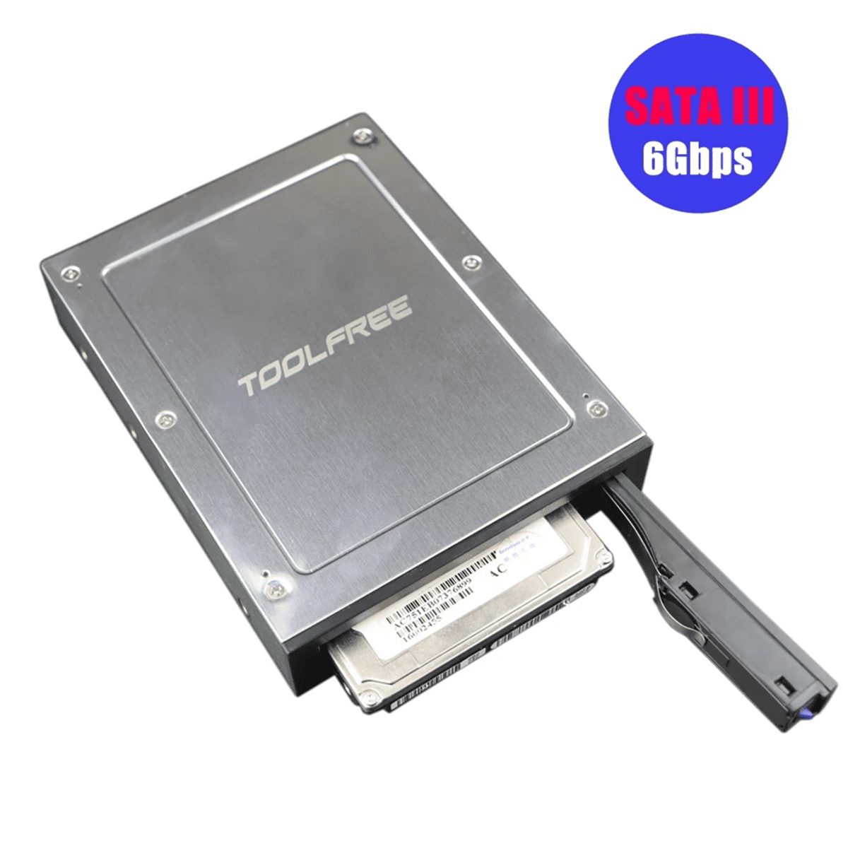 TOP! 2.5 Inch to 3.5 Internal Floppy Bay SATA III 6Gbps Tray-LESS ...