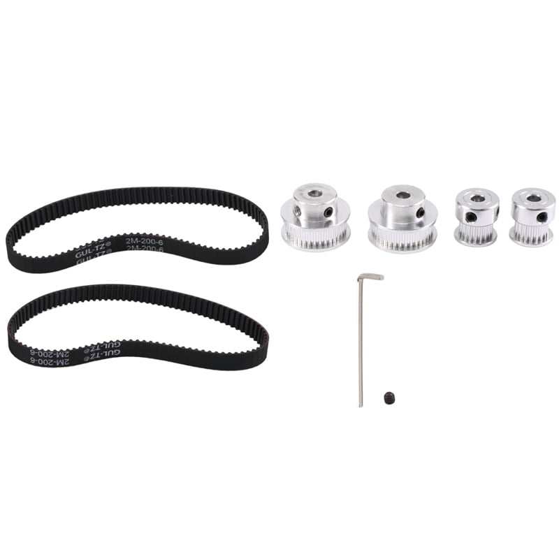 TOP! 2 Sets Timing Belt Idler Pulley Aluminum Synchronous Wheel Kit for ...