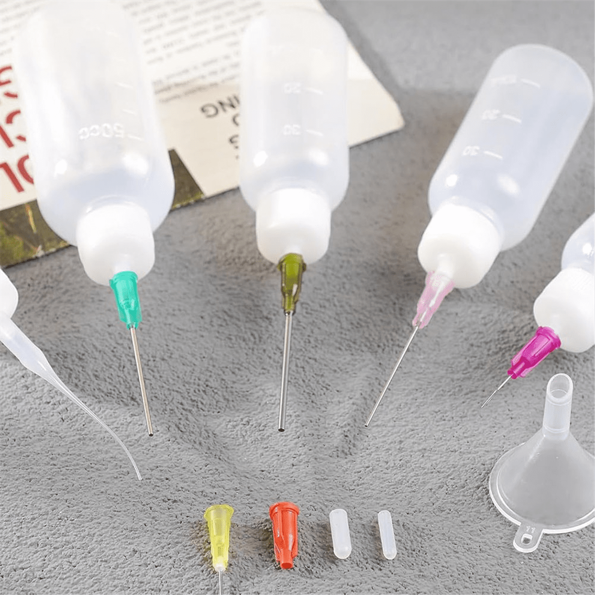 TOP! 2 Sizes Needle Tip Squeeze Bottle,Precision Applicator Bottle ...