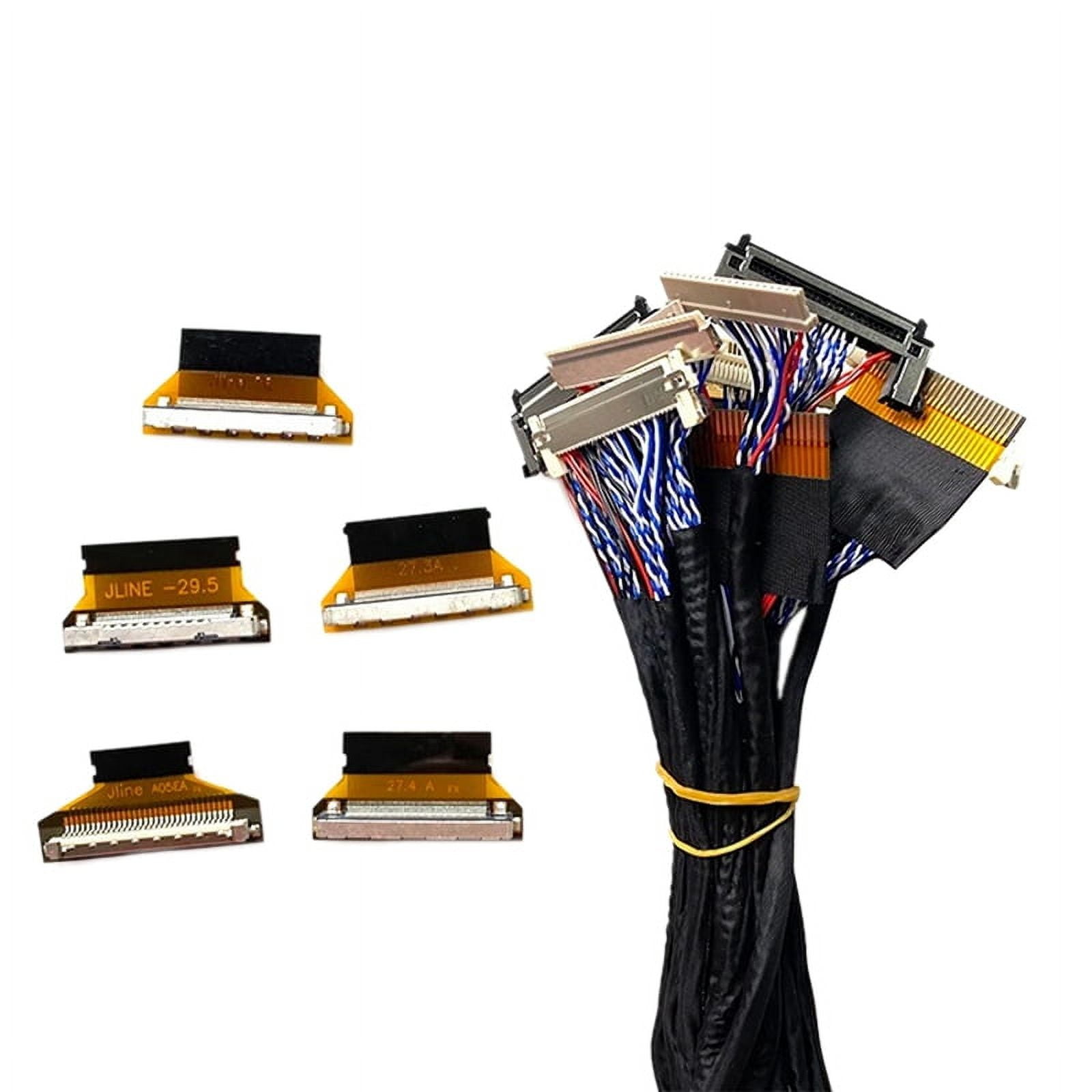 TOP! 21PCS LVDS Screen Cable Kit with 5Pcs Adapter 10-65 Inch Repair ...