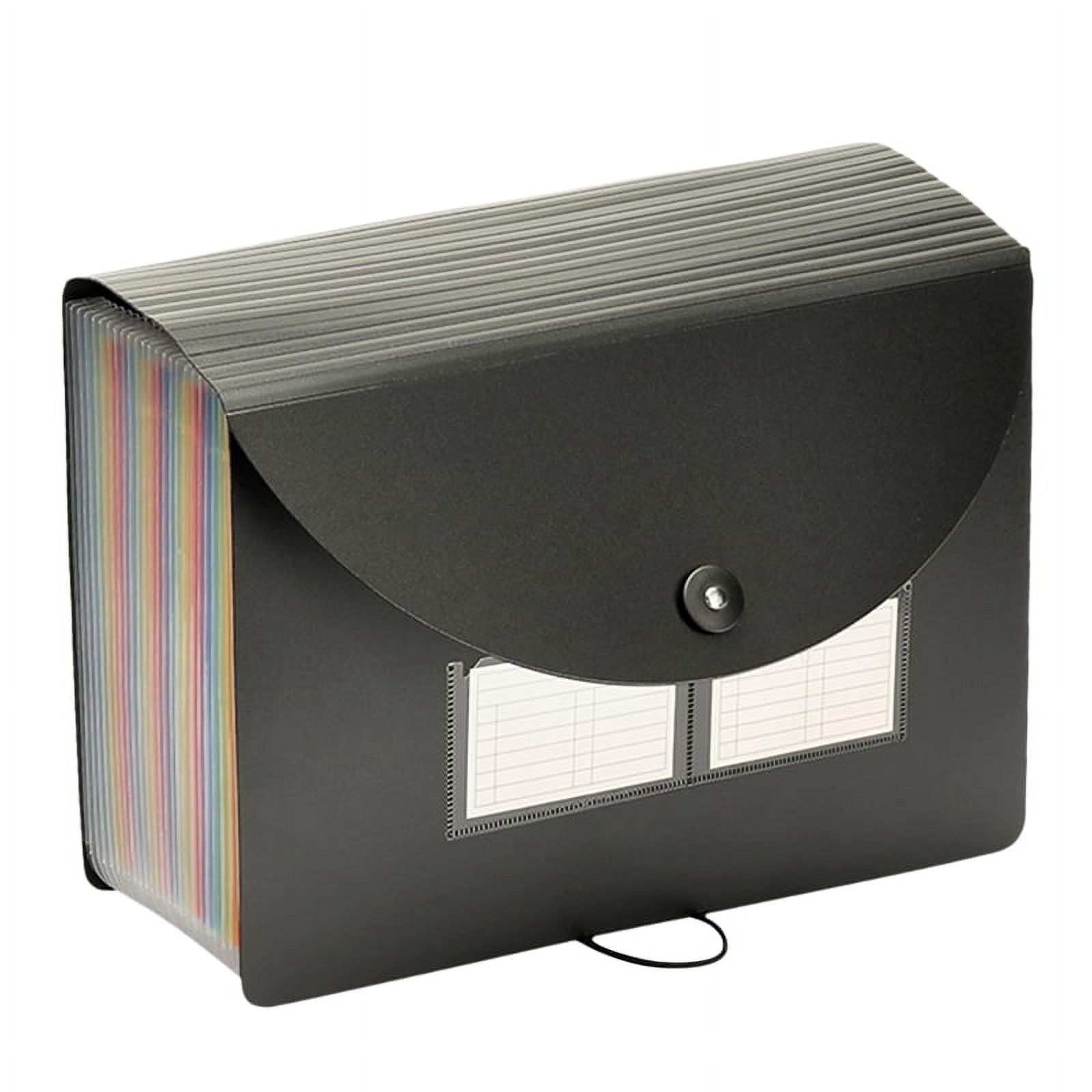 TOP! 24 Pockets Expanding File Folder with Blank Labels, Organizer ...