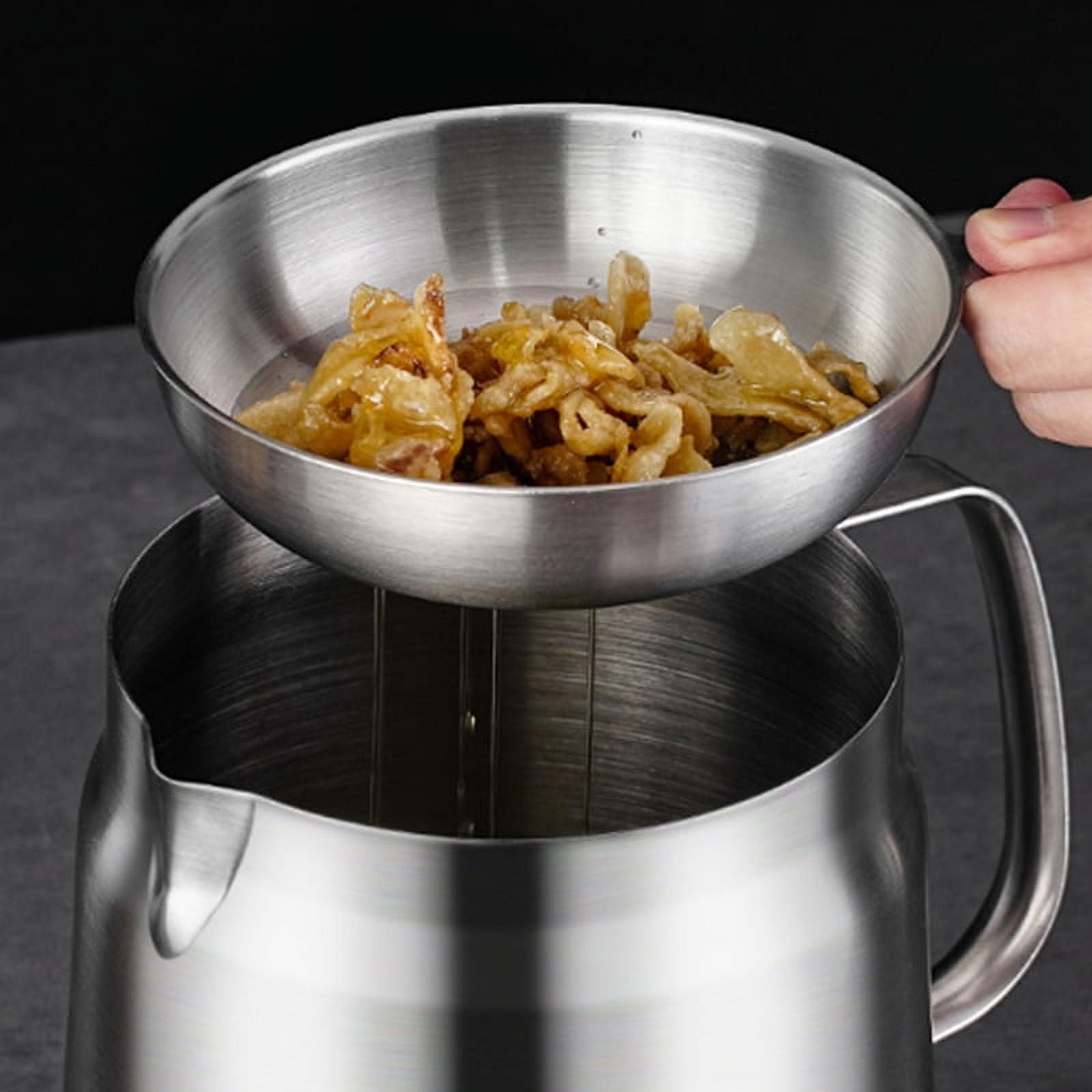 TOP! 2L Oil Filter Multi-Function Frying Basket Large Capacity Pot ...