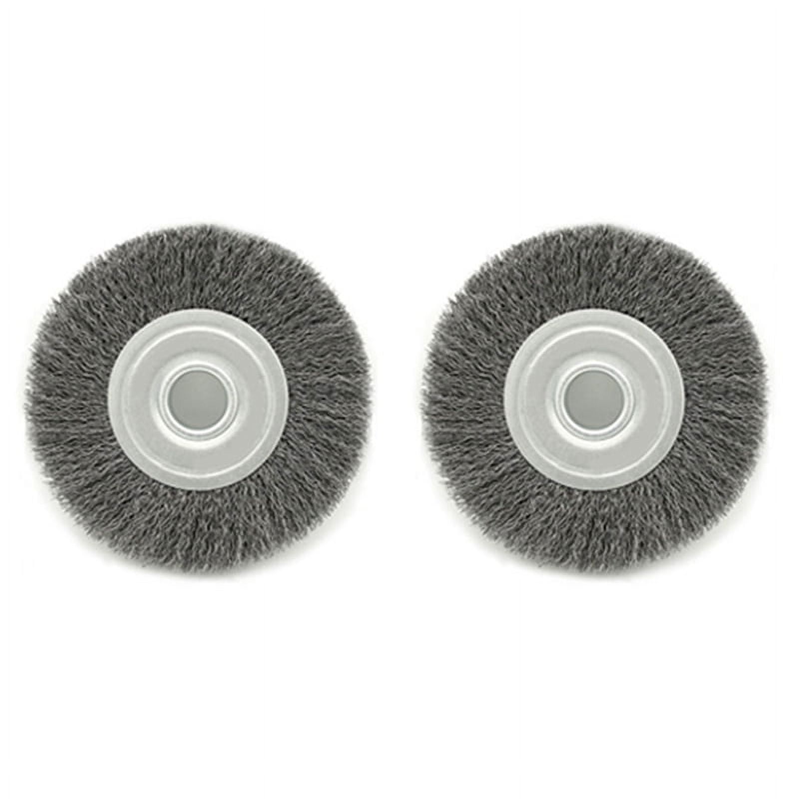 TOP! 2Pcs 6Inch Wire Wheel for Bench Grinder-Wire Brush Grinder ...