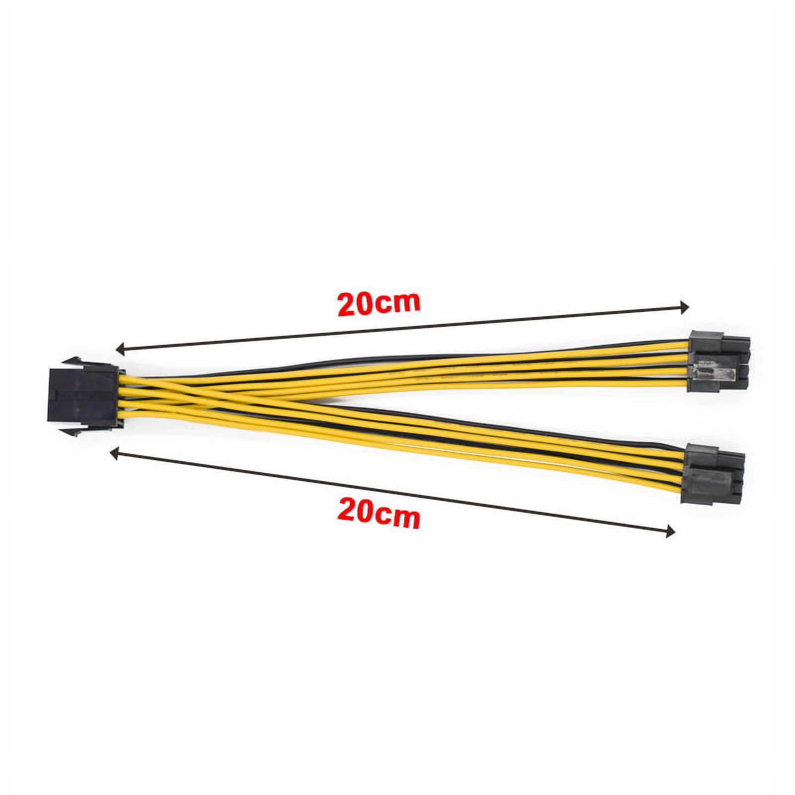 TOP! 2Pcs EPS CPU 12V 8Pin Female to Dual (4+4)Pin Male Motherboard ...