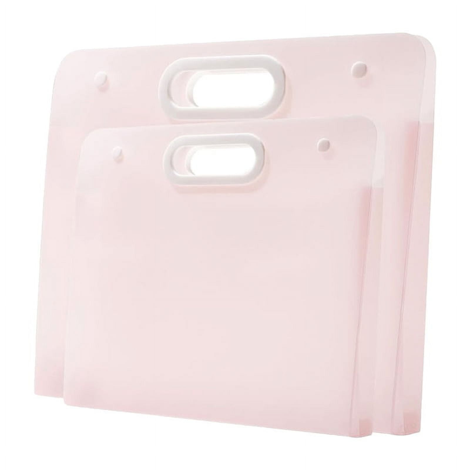 TOP! 2Pcs Plastic Art Portfolio Folder Arts Storage Case for , Student ...