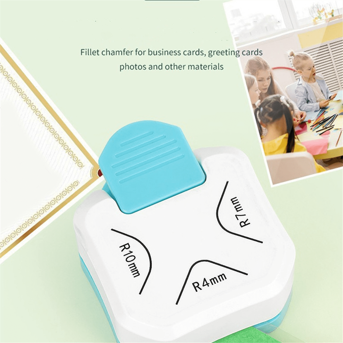 TOP! 3 Way Chamfer Corner Punch,Craft Paper Cutter for Crafts,Laminate ...