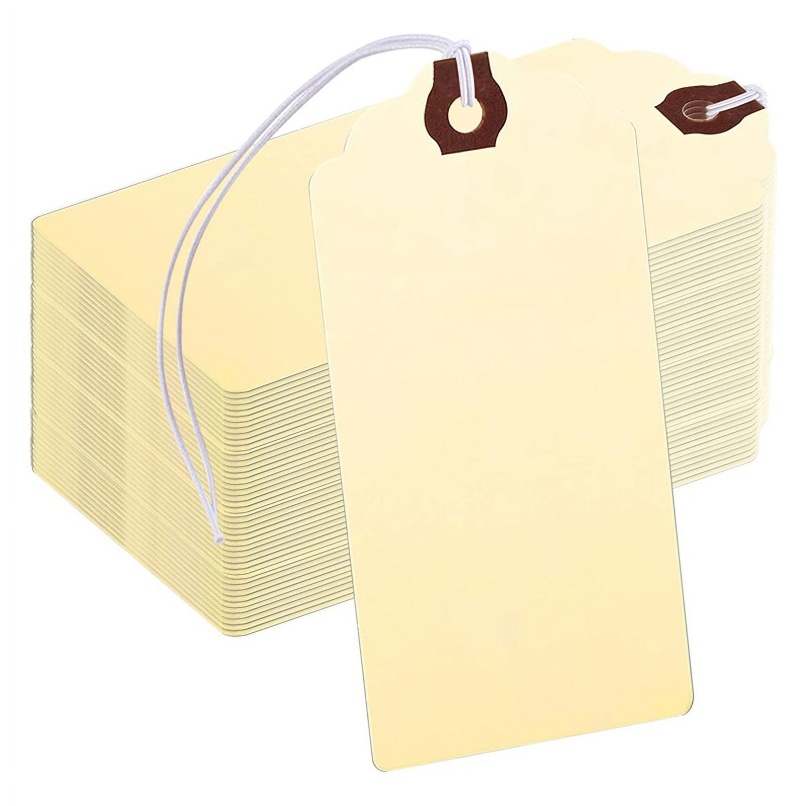 TOP! 300PCS Hang Tags with String,Shipping Labels Reinforced Hole and ...