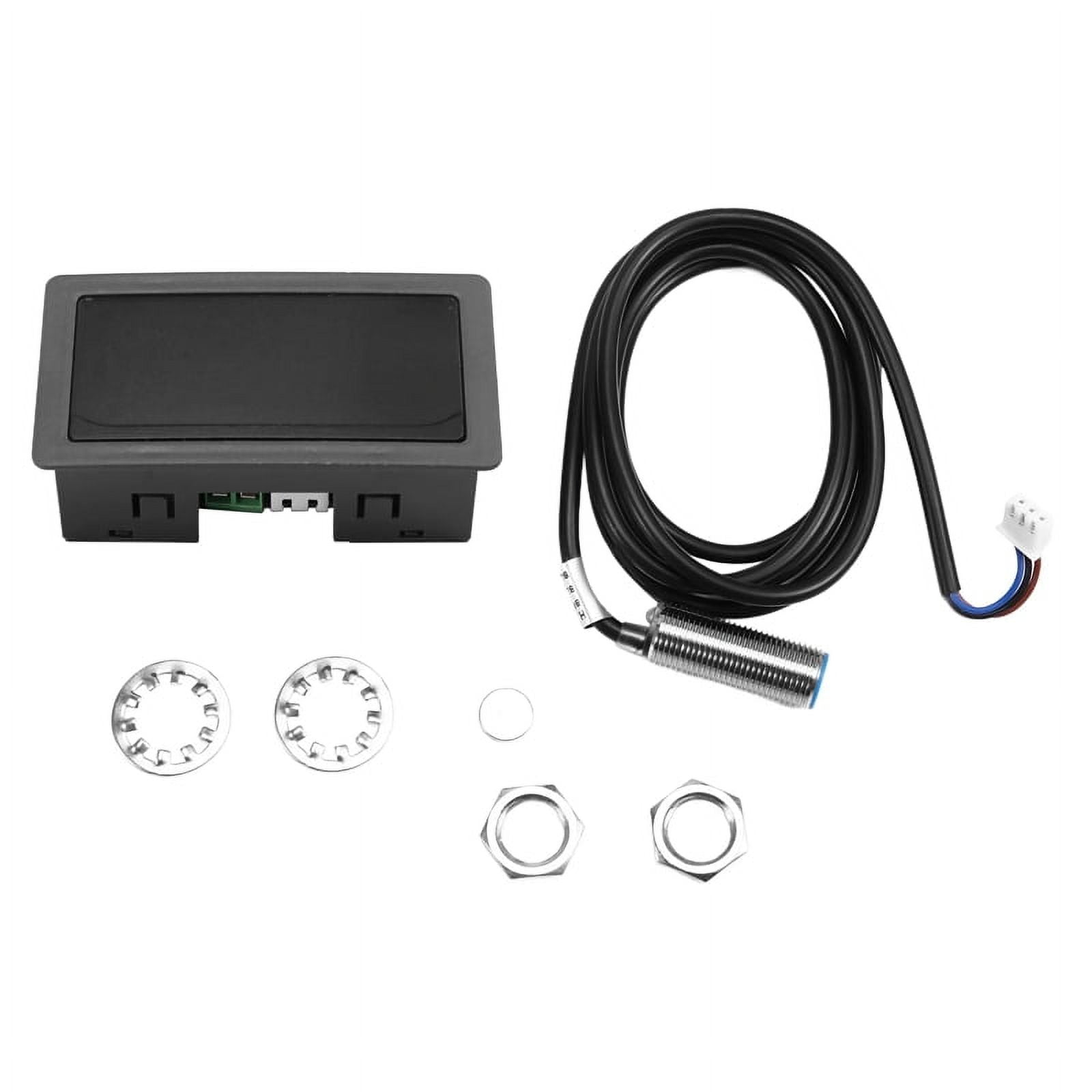 TOP! 4 Digital LED Display Tachometer RPM Speed Meter High Precision ...
