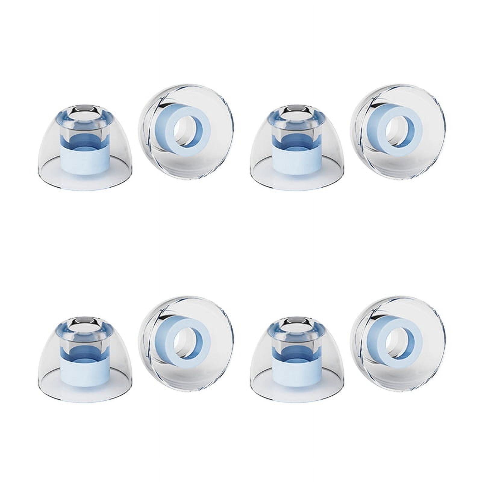 HOT! 4 Pairs Liquid Silicone Ear Tips Enhances Clarity Noise Isolating ...