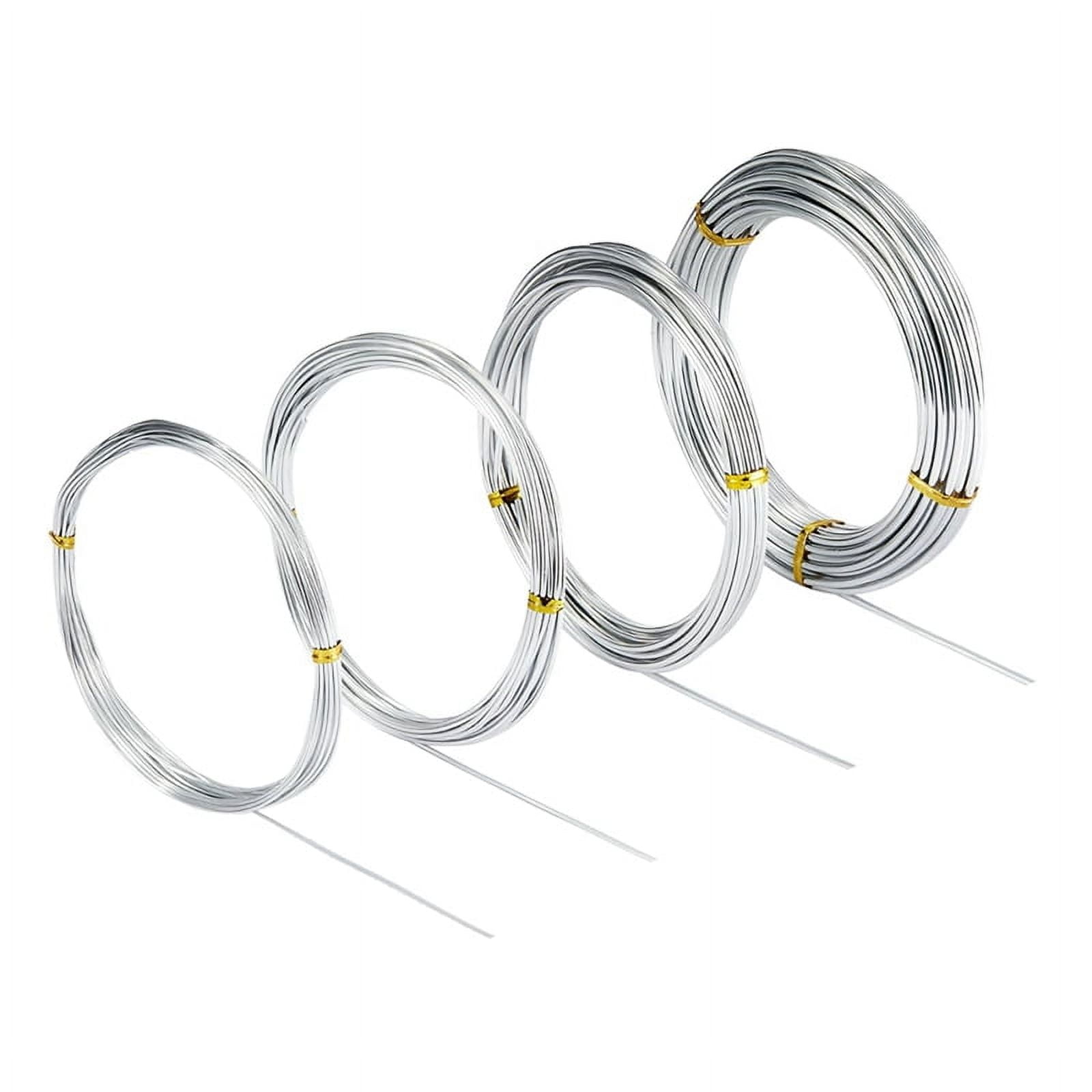 TOP! 4 Pcs Aluminum Craft Wires, 3mm X 10m, 2mm 5m, 1.5mm 1mm Bendable ...