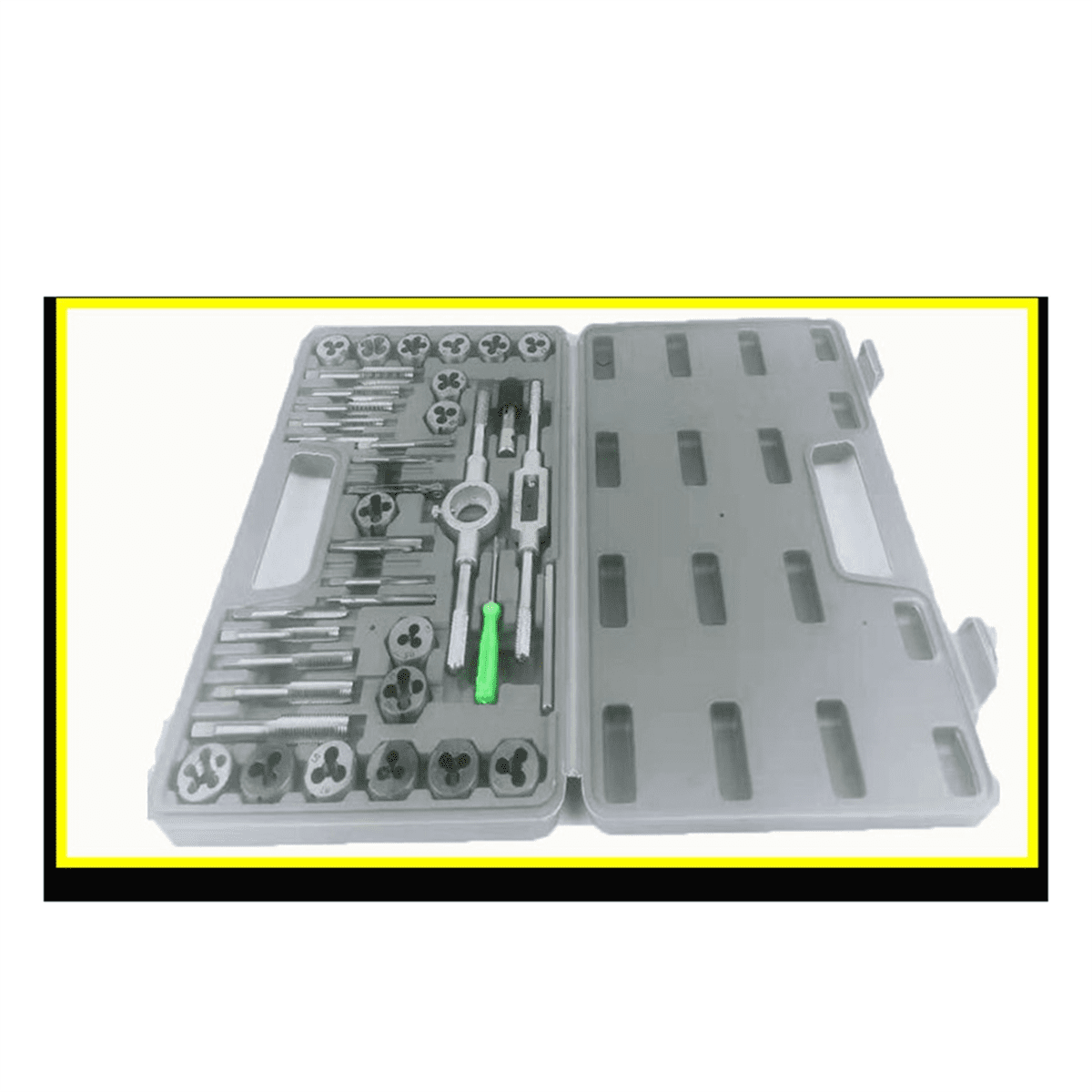 TOP! 40 in 1 Tap and Die Set M3-M12 Male Thread Screw Threading Tool ...