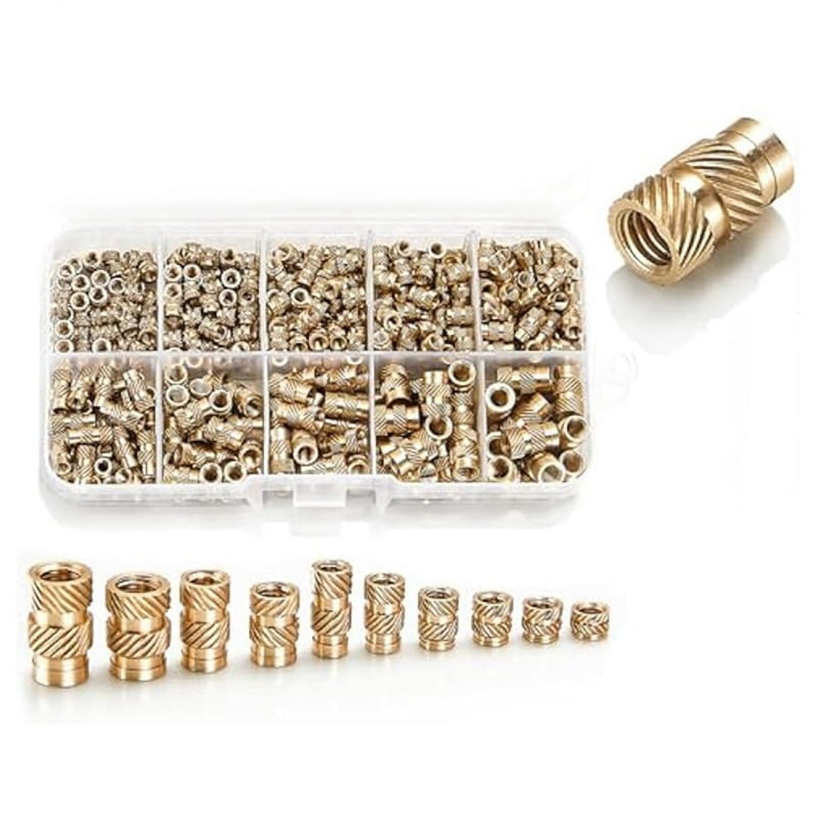 TOP! 420Pcs M3//M5 Threaded Inserts Assortment Kit for Components,Brass ...