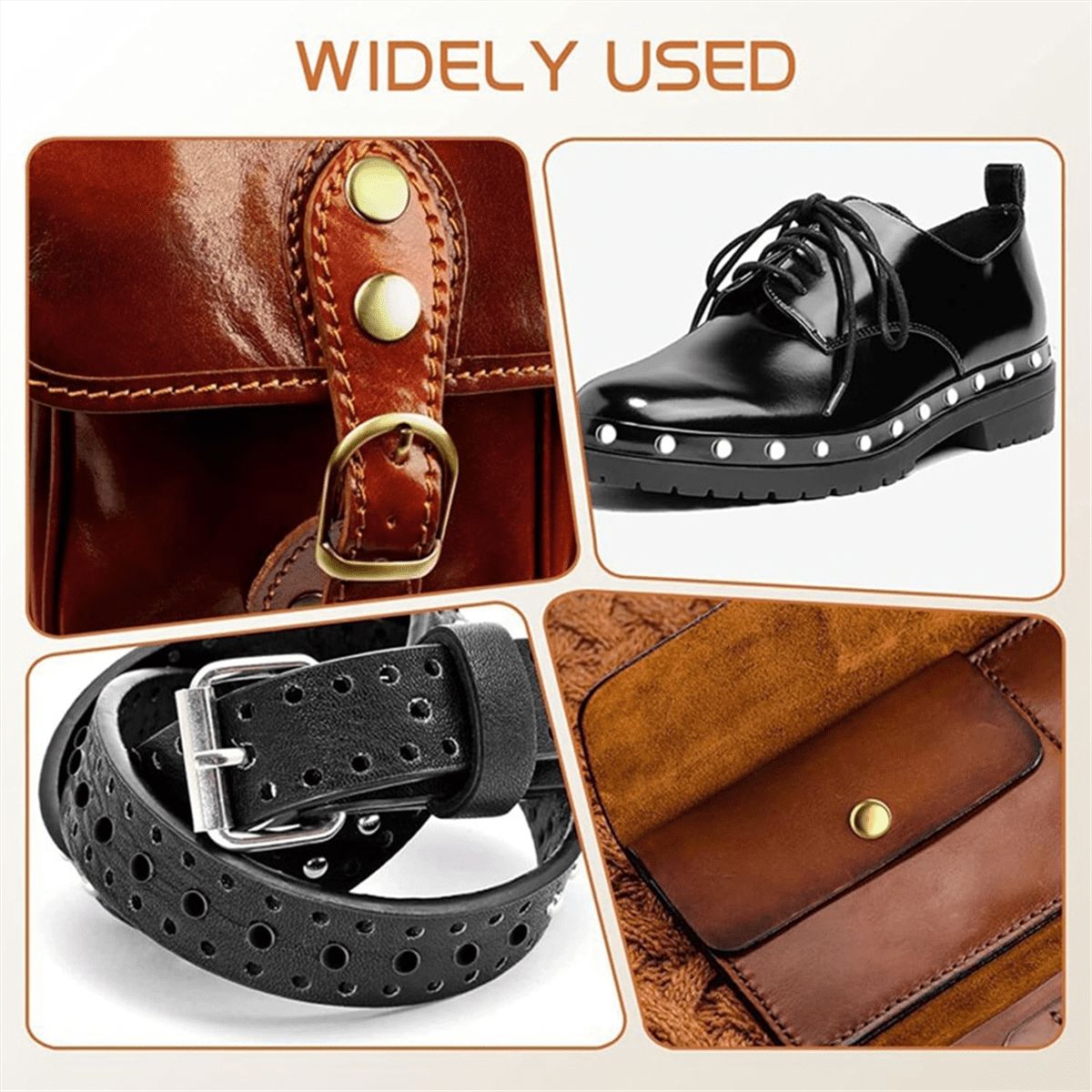 TOP! 480 Set Leather Rivets, 4 Color 3 Size Rivets and for Clothes ...