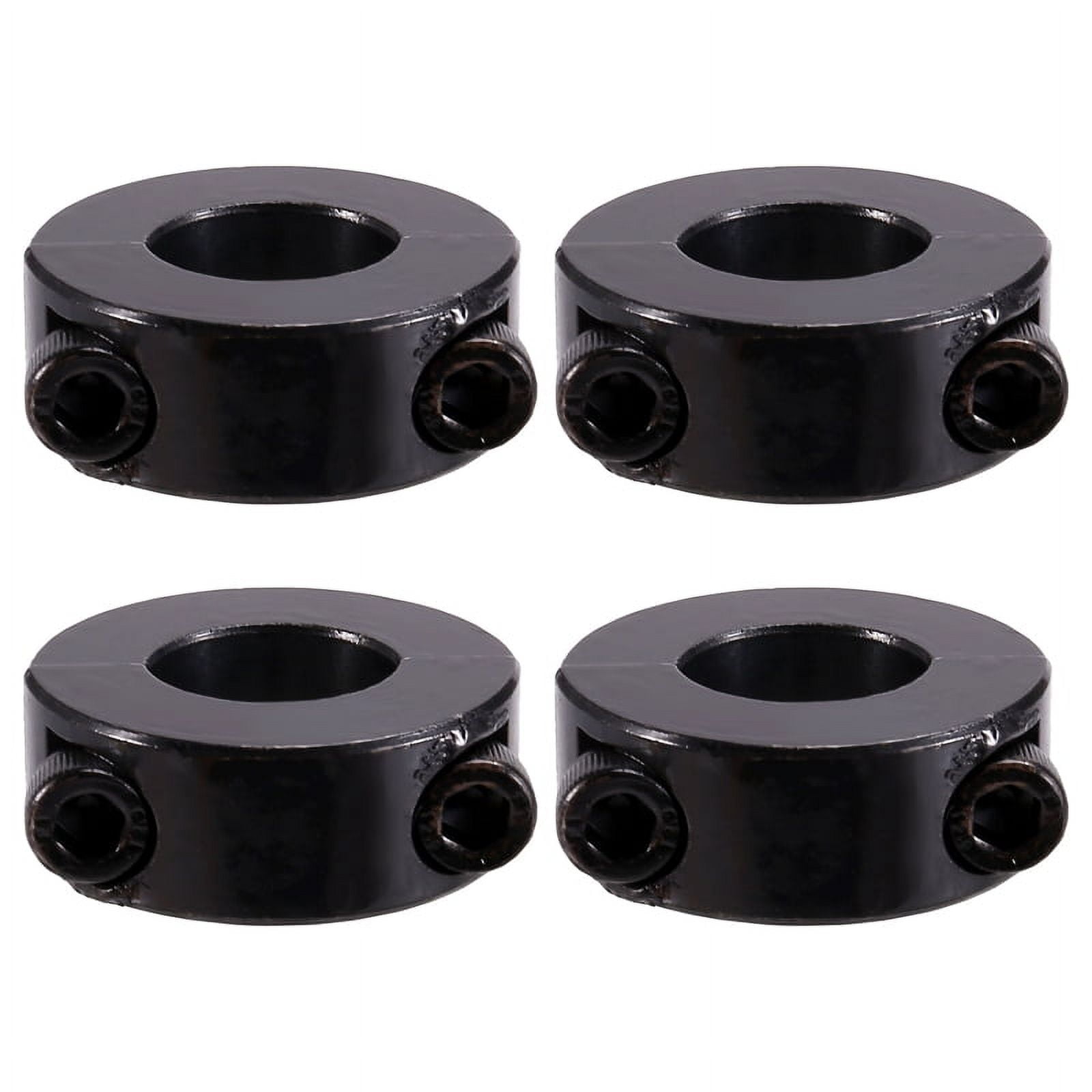 TOP! 4PCS Double Split Shaft Collars Oxide Set Screw Style Setscrew ...