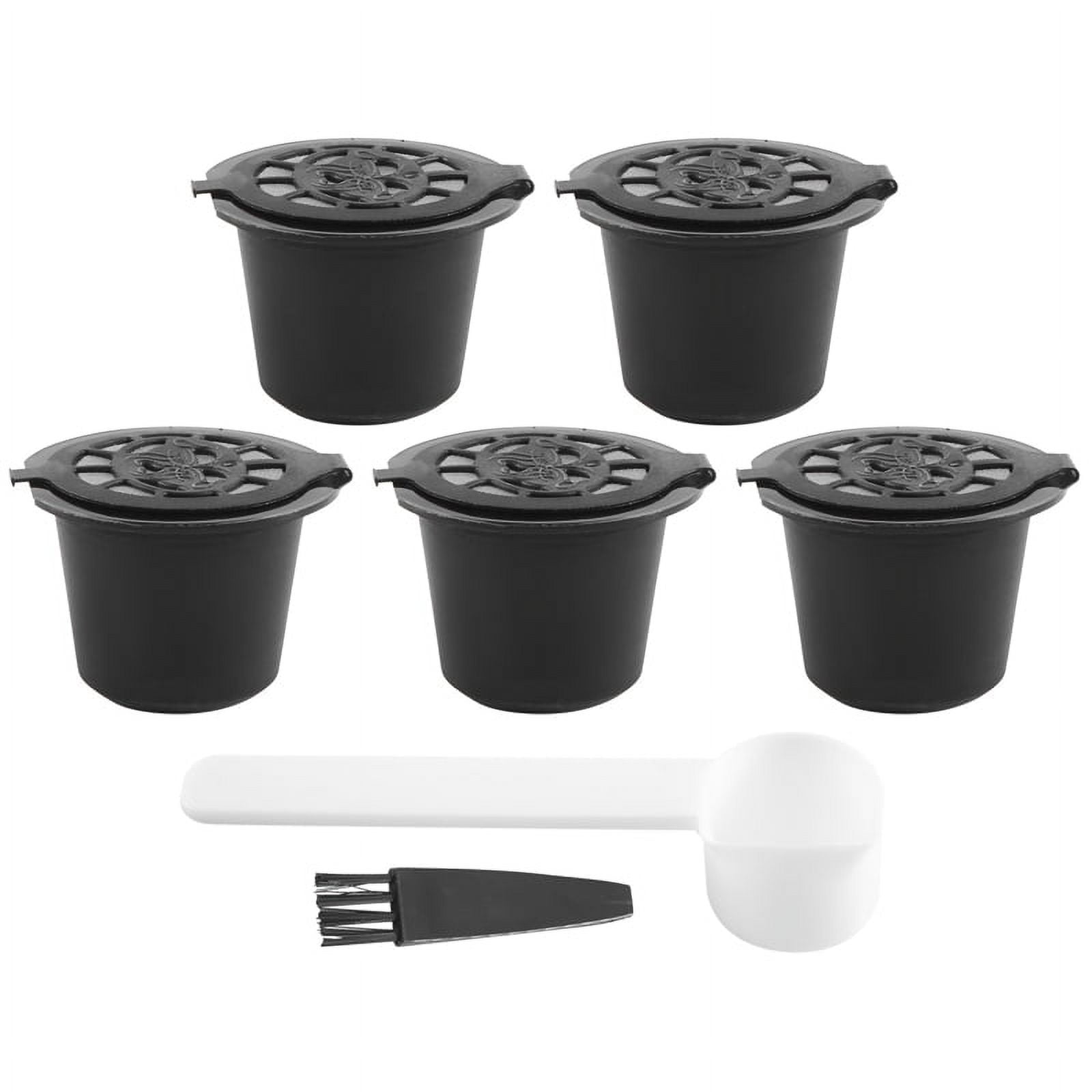 TOP! 5 Reusable Capsules Refillable Coffee Capsule Filter with Machines ...