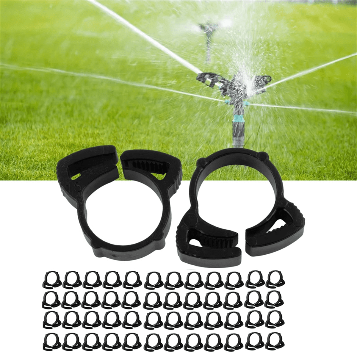TOP! 50PCS PE Pipe Clamp Φ20 Irrigation Fixed to Prevent Water Leakage ...