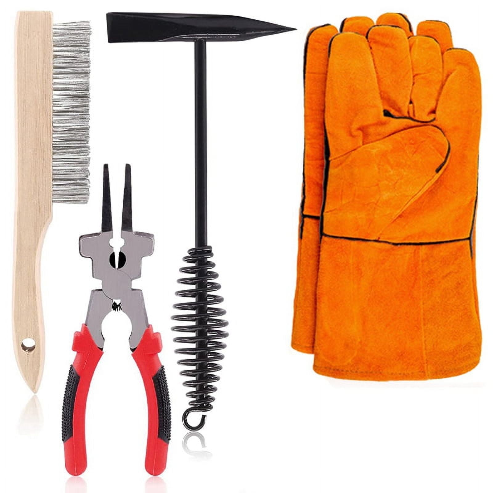 TOP! 5Pcs Welding Slag Removal Tool Set:Welding Chipping Hammer with ...