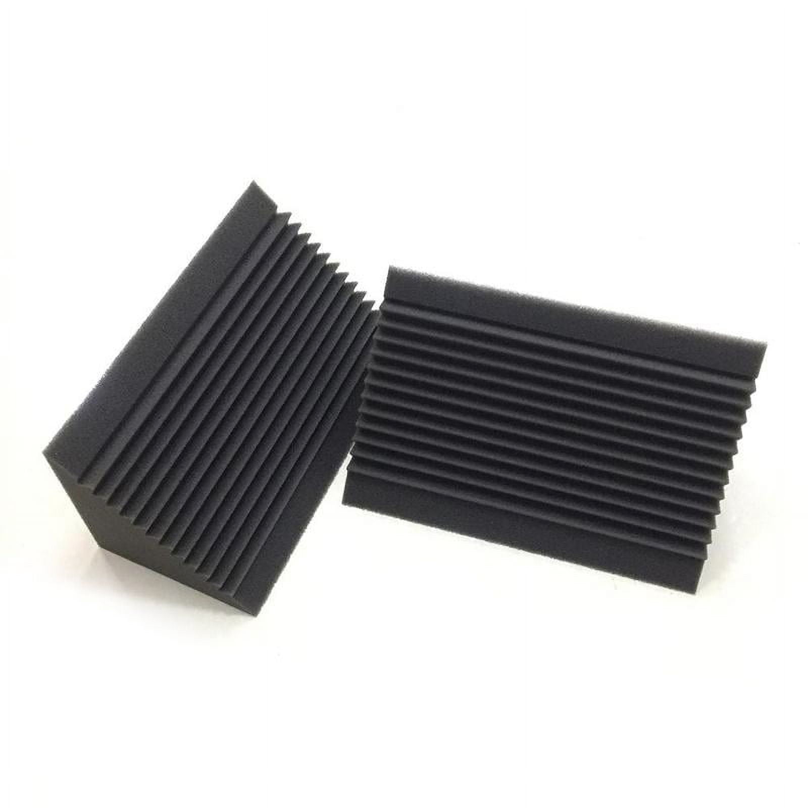 TOP! 6 PCS Acoustic Foam Charcoal/Black Bass Trap Sound Absorption ...