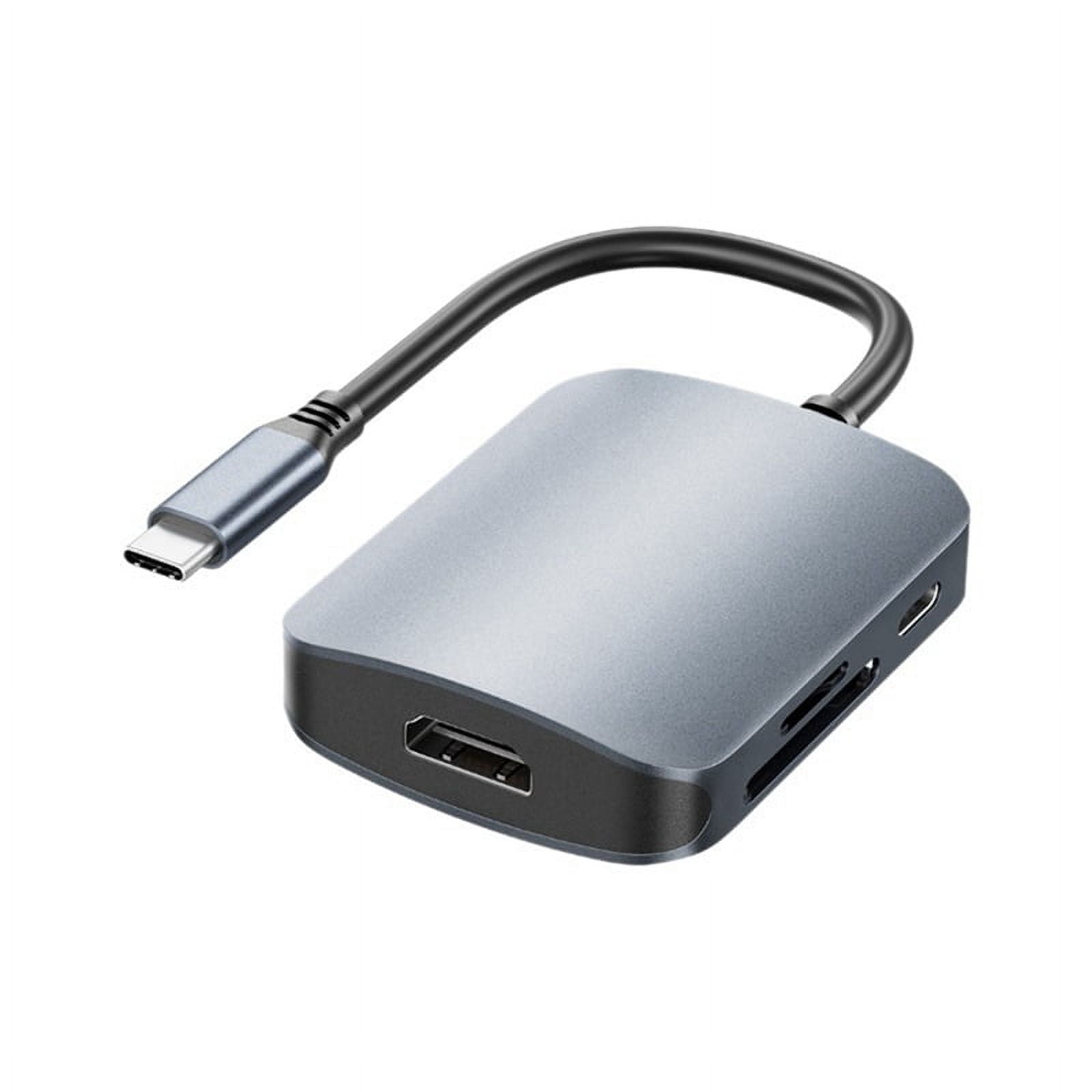 TOP! 6 in 1 USB C Hub Type 3.0 Adapter to -Compatible SD TF Card PD ...