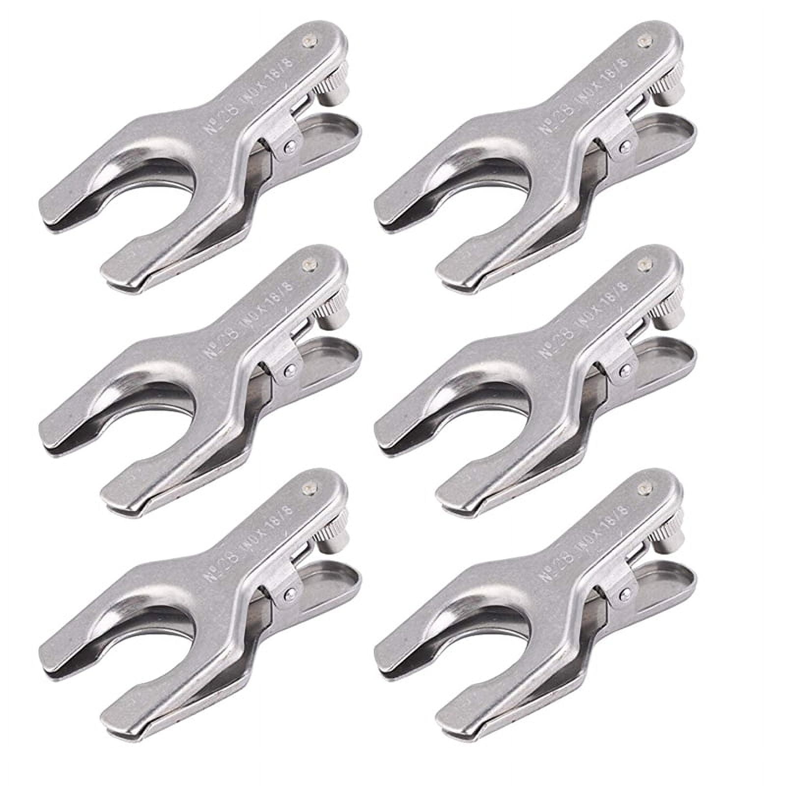 TOP! 6PCS Lab Clamp, Stainless Steel Pinch Clamp Beaker Holder Flask ...