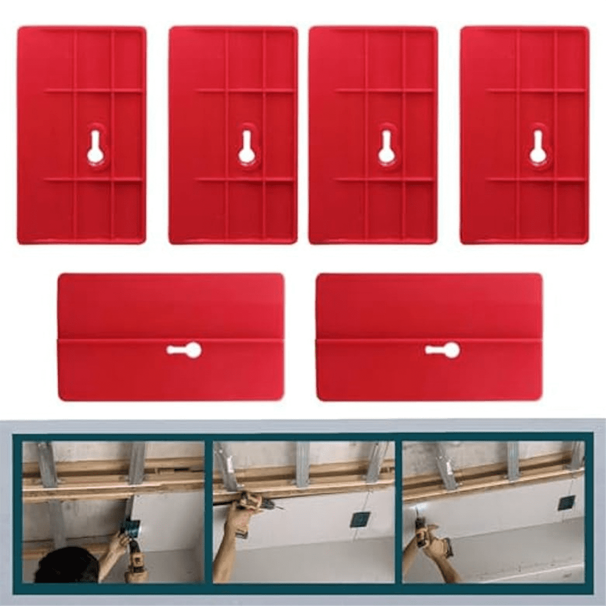 TOP! 6pcs Drywall Fitting Tool Plasterboard Fixing Positioning and ...