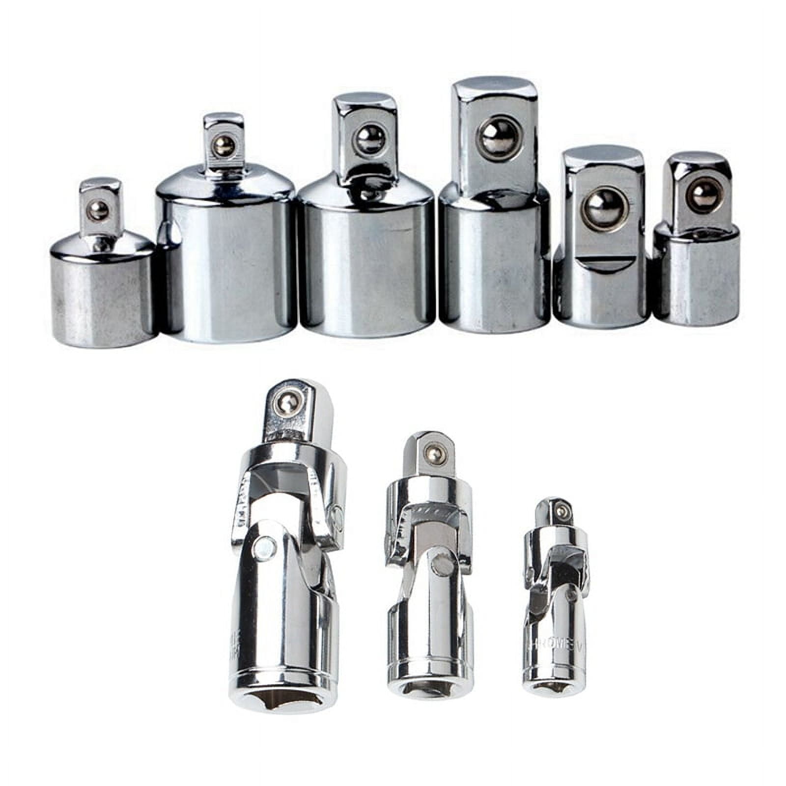TOP! 6pcs Ratchet Wrench Socket Converter Sleeve Heads Adapter with ...