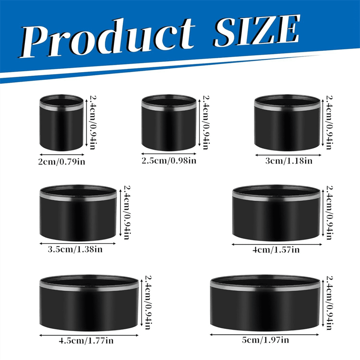 TOP! 7 Sizes Hole Punch Set Leather Circle Cutter Tool Round 20mm ...