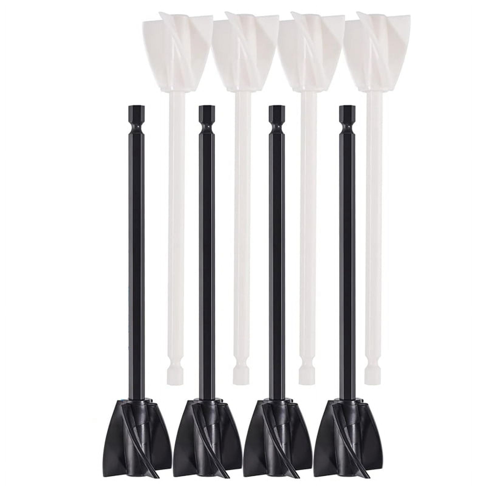 TOP! 8PCS Paint Mixer Drill Attachment for Concrete Mixers Reusable, 1/ ...