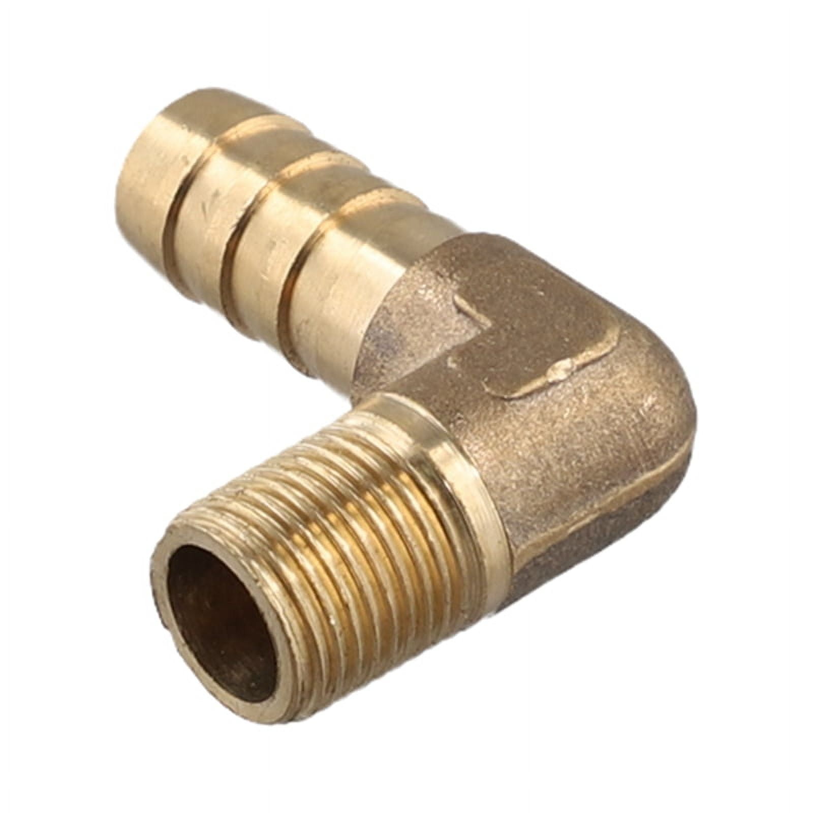 TOP! 8mm Hose x 3/8" Male Thread 90 Degree Brass Elbow Barb Coupler Connector - Walmart.com