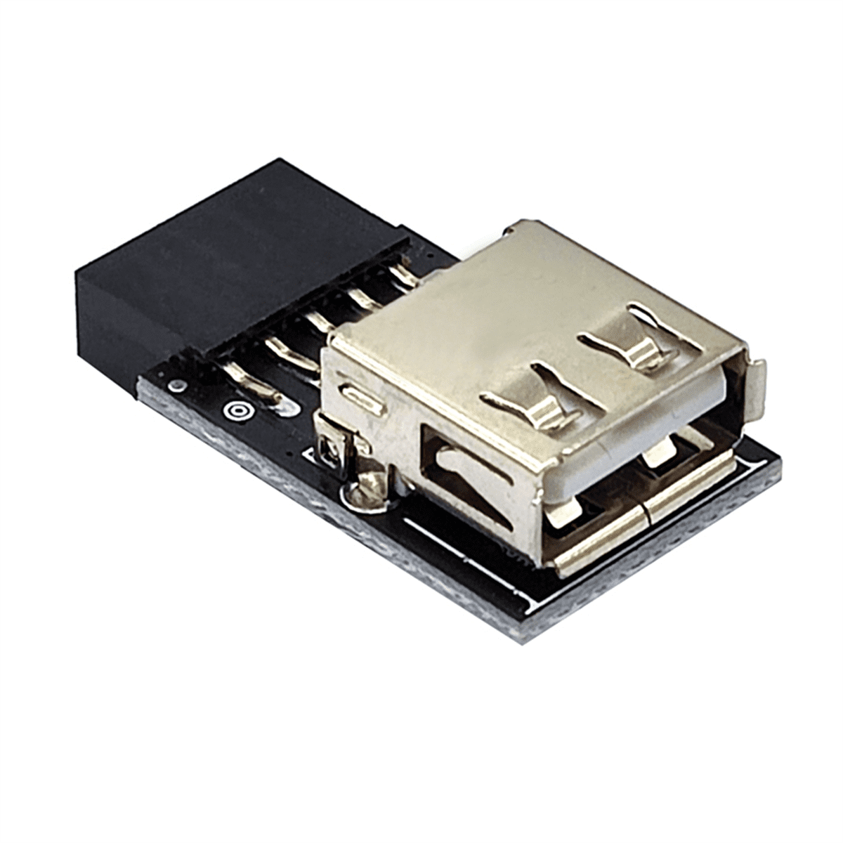 TOP! 9Pin to 1 Port USB Adapter Connector PC Internal Motherboard USB2 ...