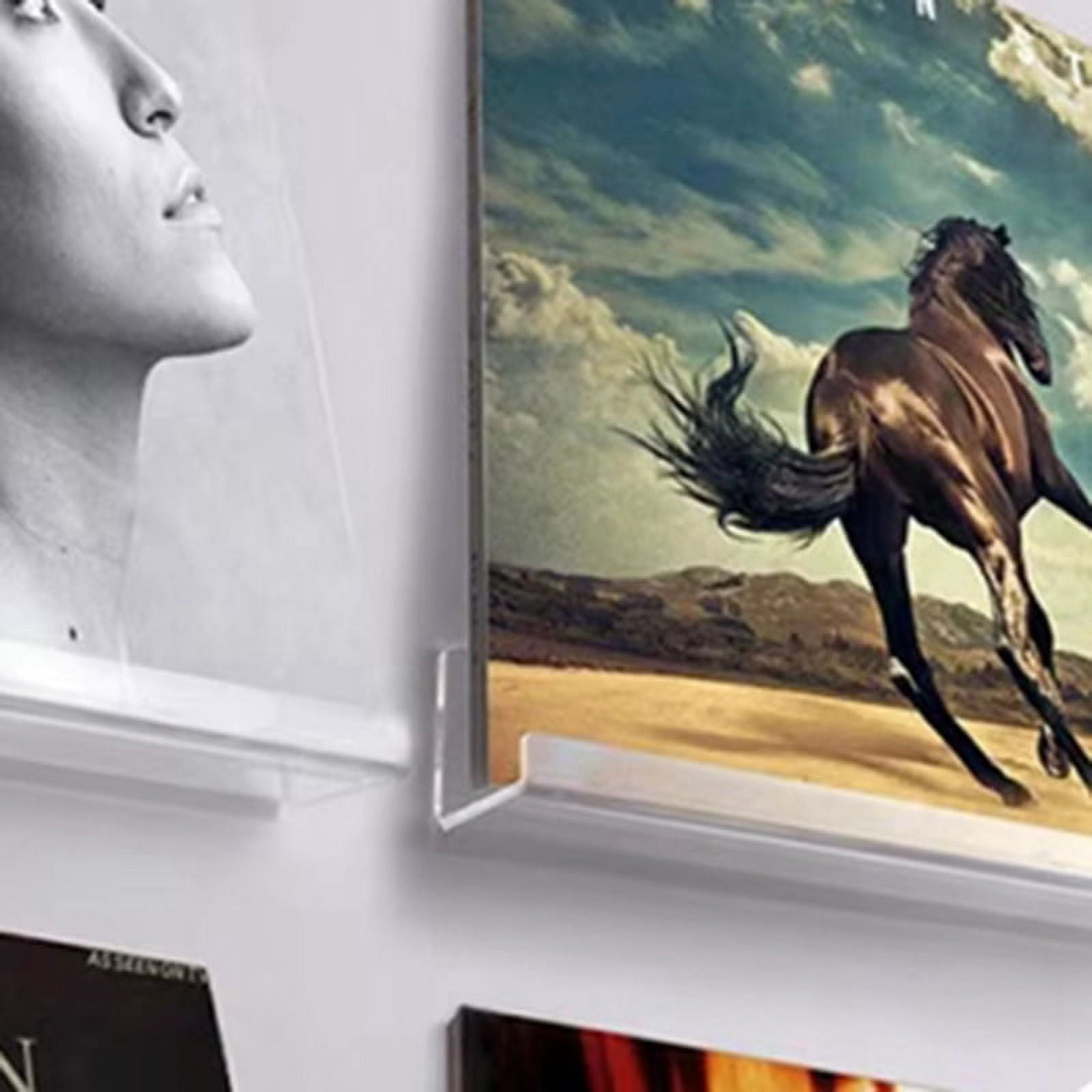 TOP! Acrylic Record Display Stand Shelf Clear Wall Mounted Vinyl Holder ...