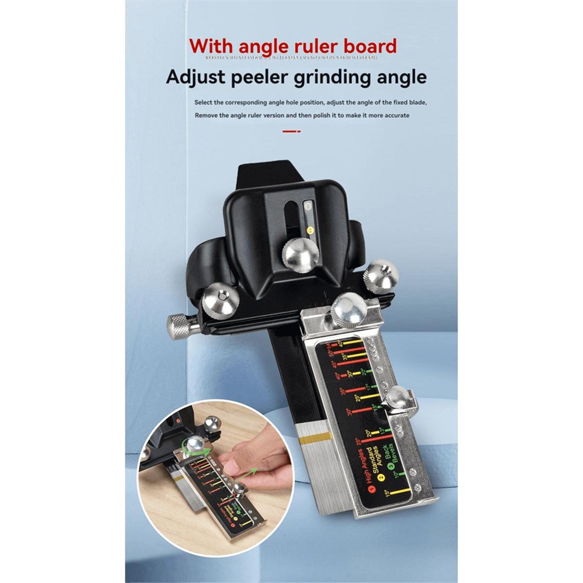 TOP! Adjustable Angle Sharpening Stand Quick Positioning Fixture for ...