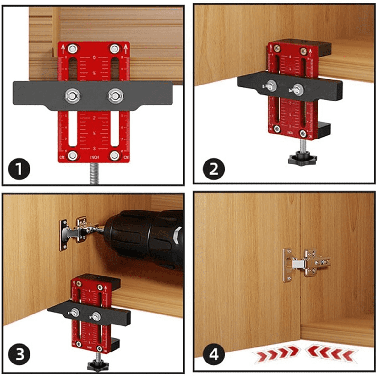 TOP! Adjustable Cabinet Door Installation Positioner,Cabinet Mounting ...