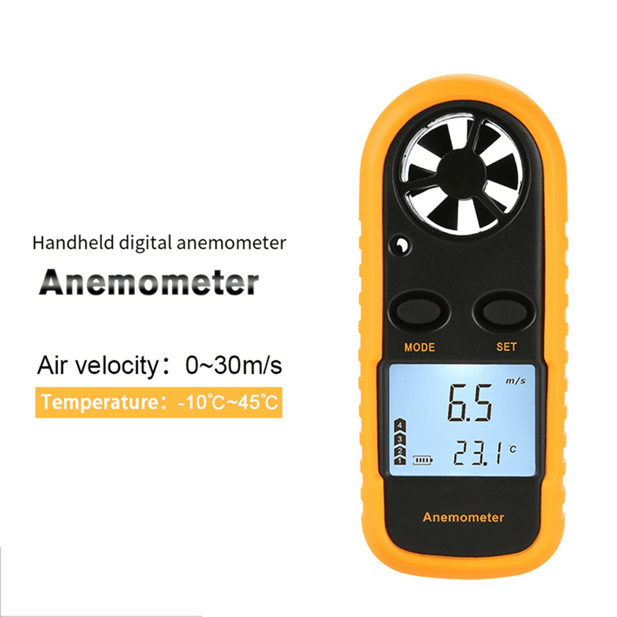 TOP! Anemometer Wind Speed Tester Industrial Agriculture Digital ...