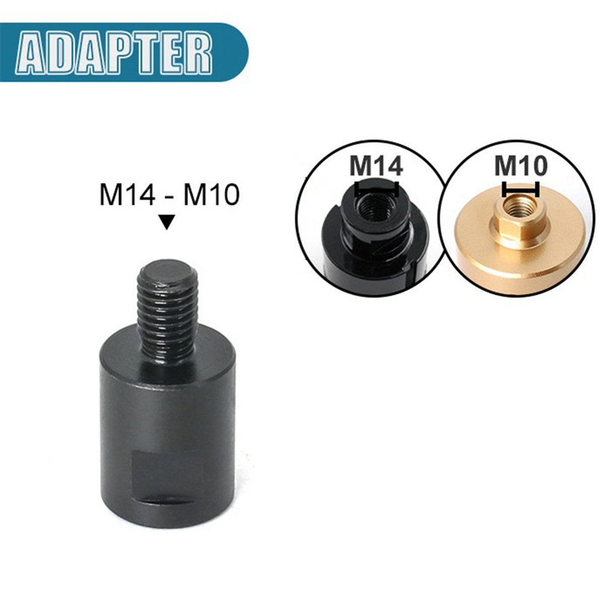 TOP! Angle Grinder M14 to M10 Adapter Thread Converter Interface ...