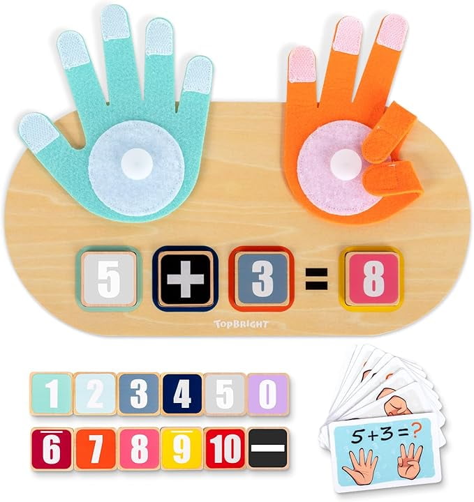 TOP BRIGHT Kids Math Manipulatives Homeschool Supplies, Learning Toys ...