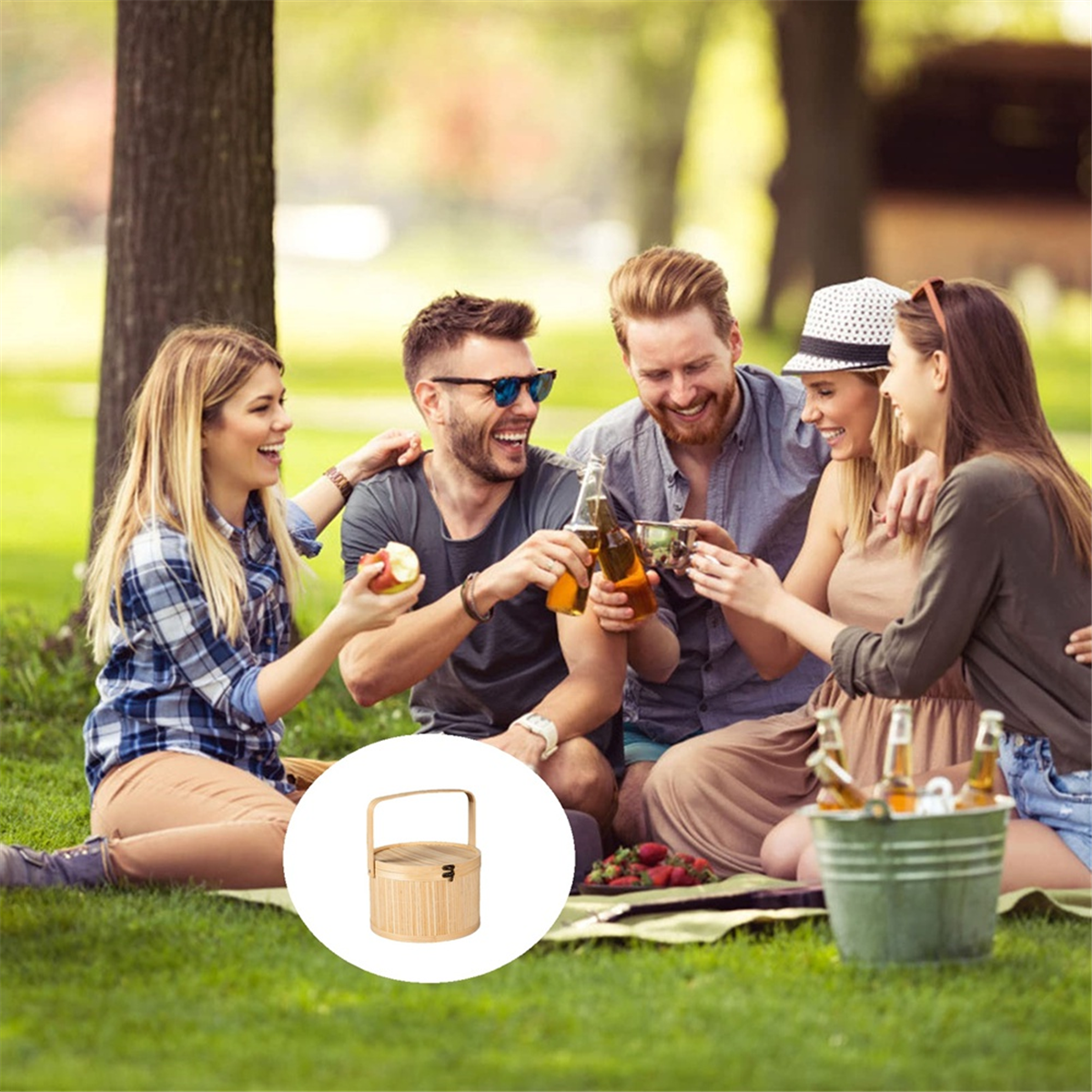 TOP! Bamboo Woven Baskets Antique Colored Pastry Specialty Gift Basket ...