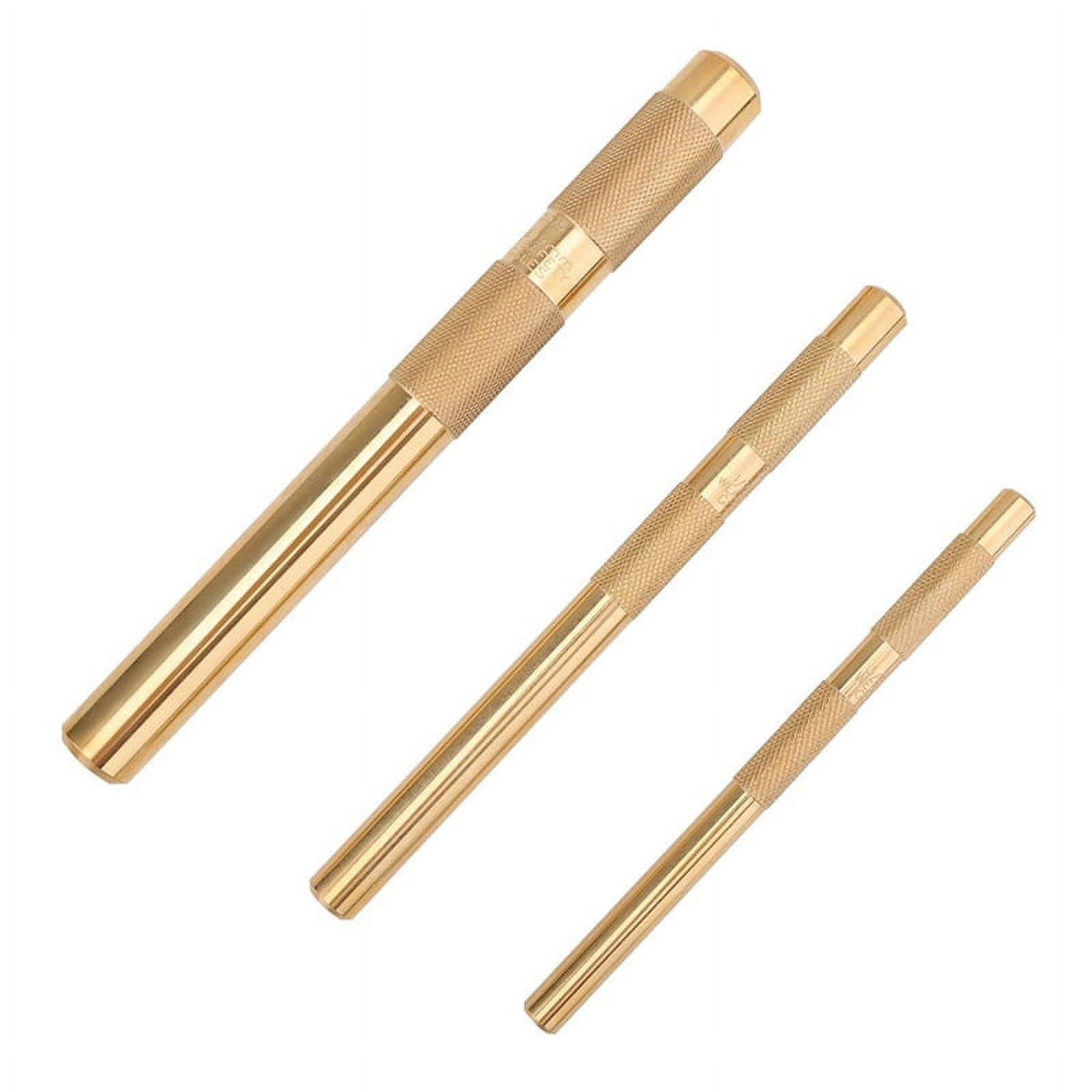 TOP! Brass Drift Punch Set, 25075 25076 25077 Punches 3-Piece with 3/4 ...