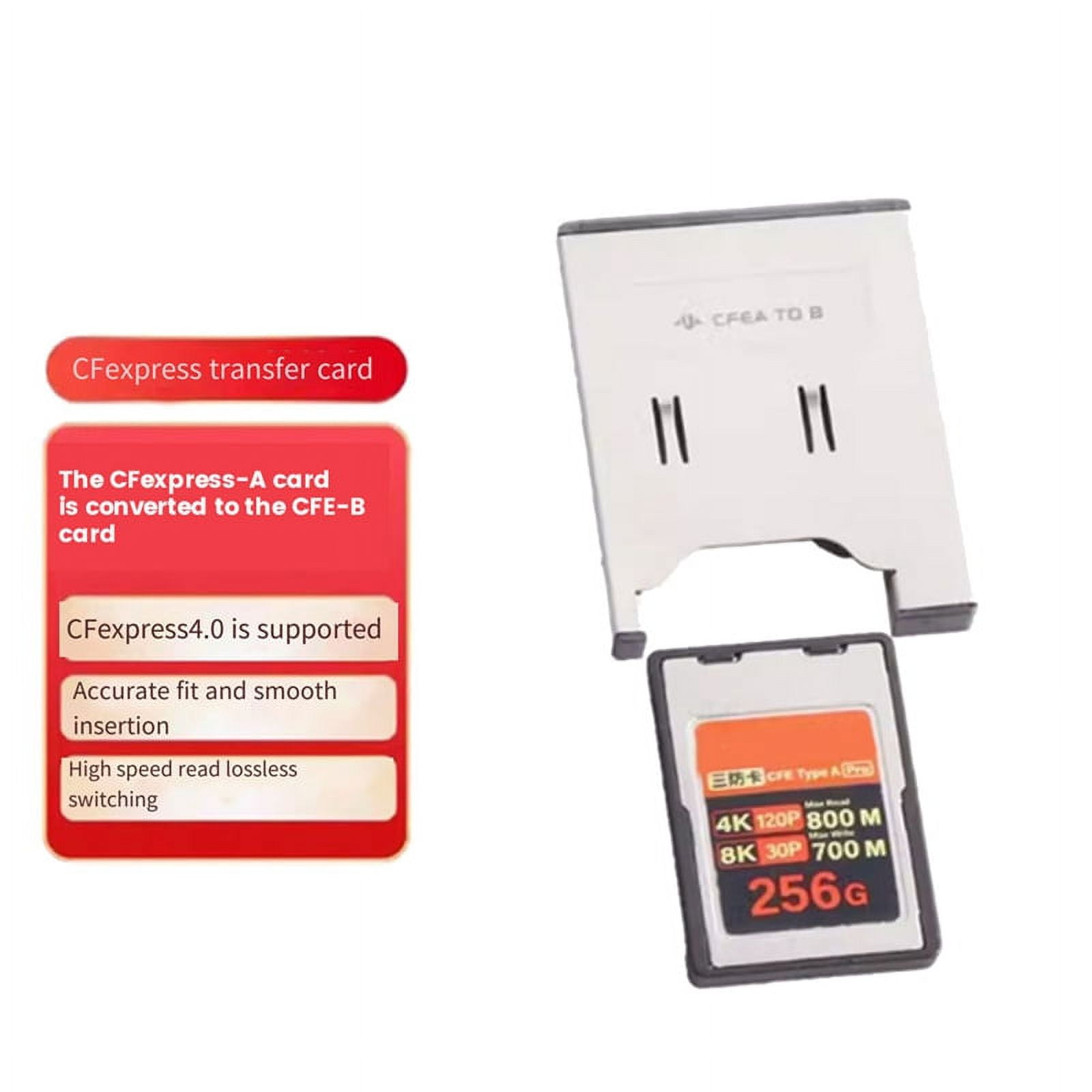 TOP! CFexpress Type A Memory Card to CFe B Holder Adapter XQD NVMe Converter CFexA - Walmart.com