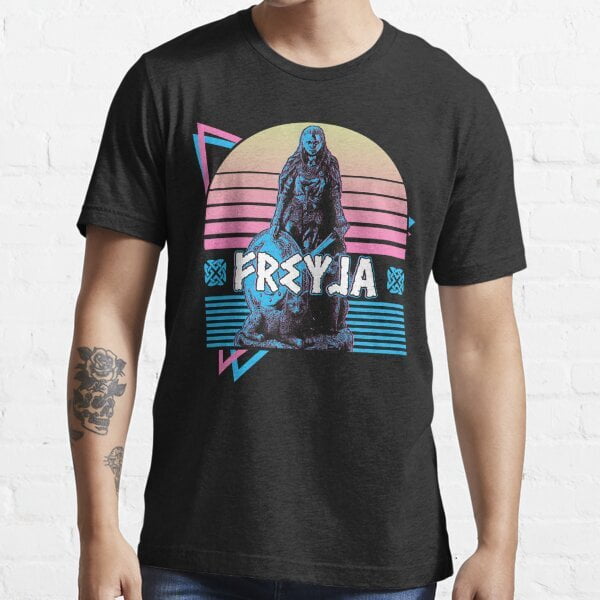 TOP CHOICE Freyja Freya Norse Goddess Asgard Norse Mythology Retro T ...