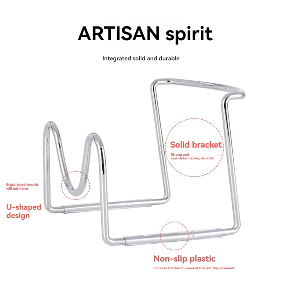 TOP! Camping Water Bottle Stand Jug Rack Non-Slip Dispenser Valve ...